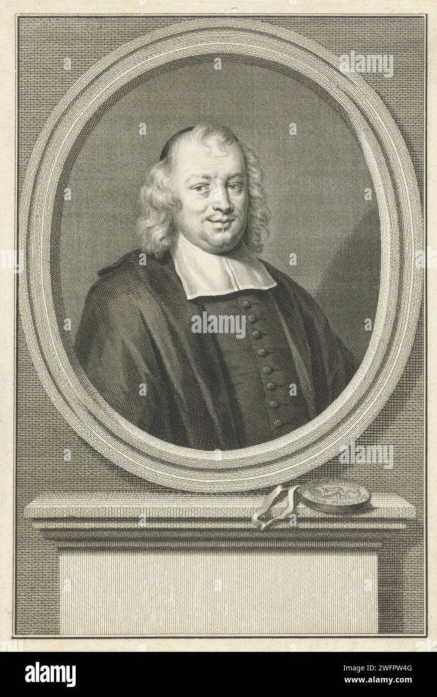 Portrait of Gaspar Fagel, Jacob Houbraken, 1708 - 1780 print Portrait ...
