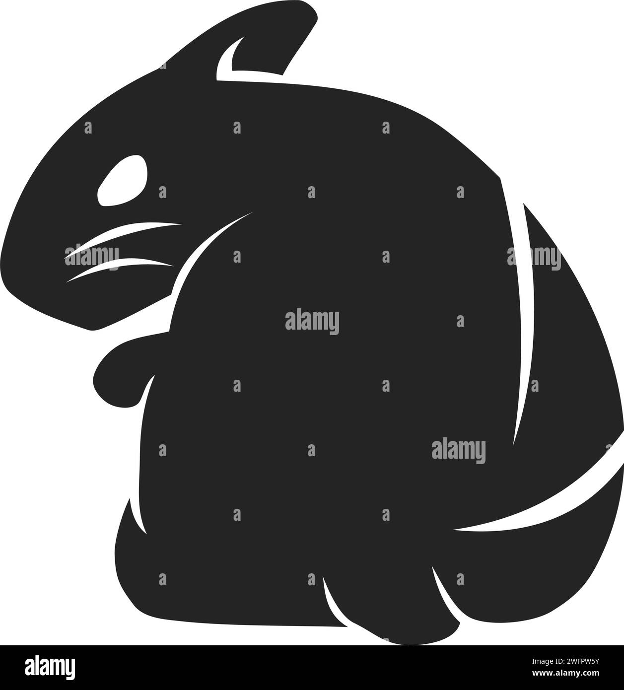 Hamster Logo template Isolated. Brand Identity. Icon Abstract Vector ...