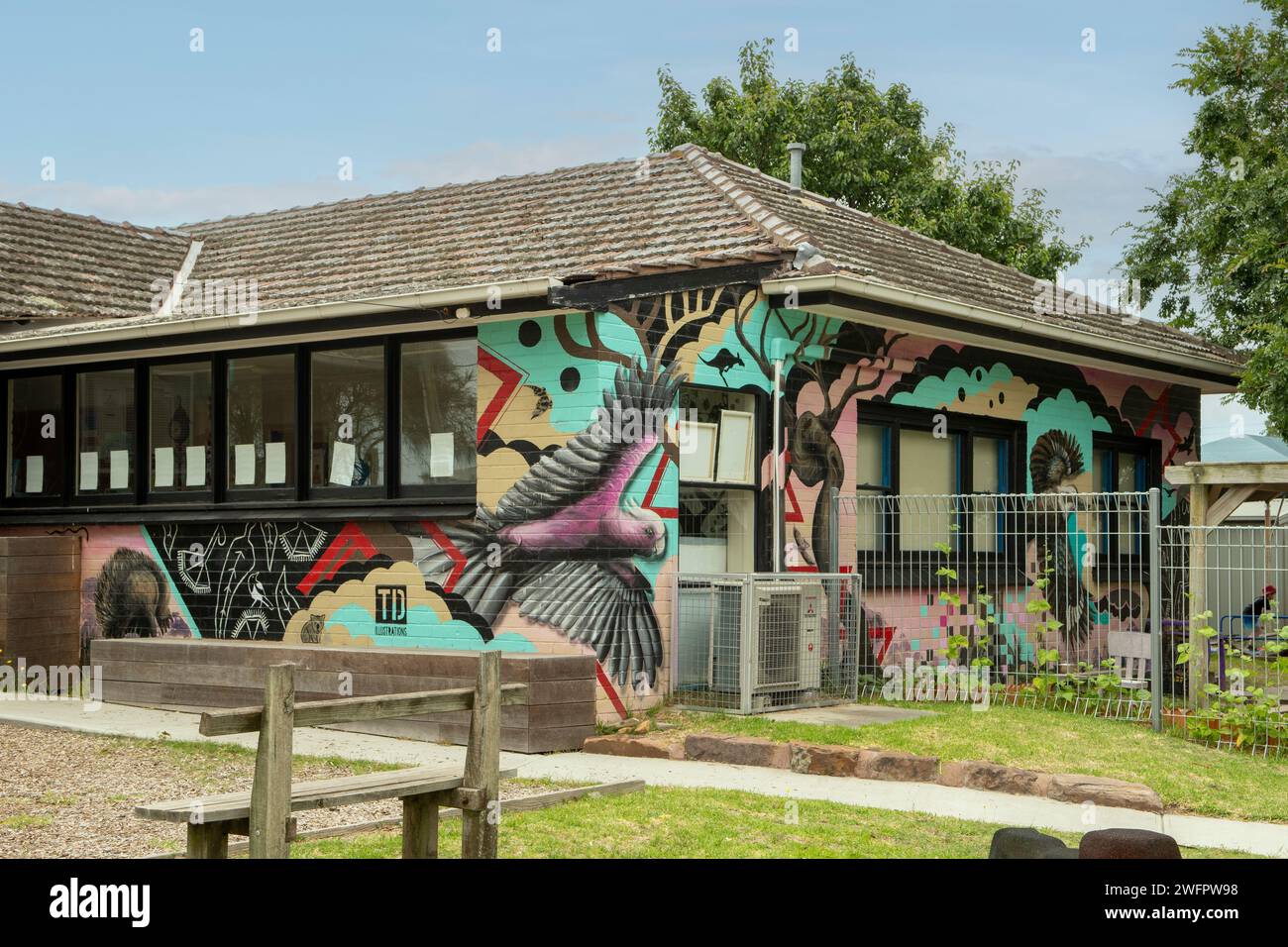 School Street Art, Rye, Victoria, Australia Stock Photo - Alamy