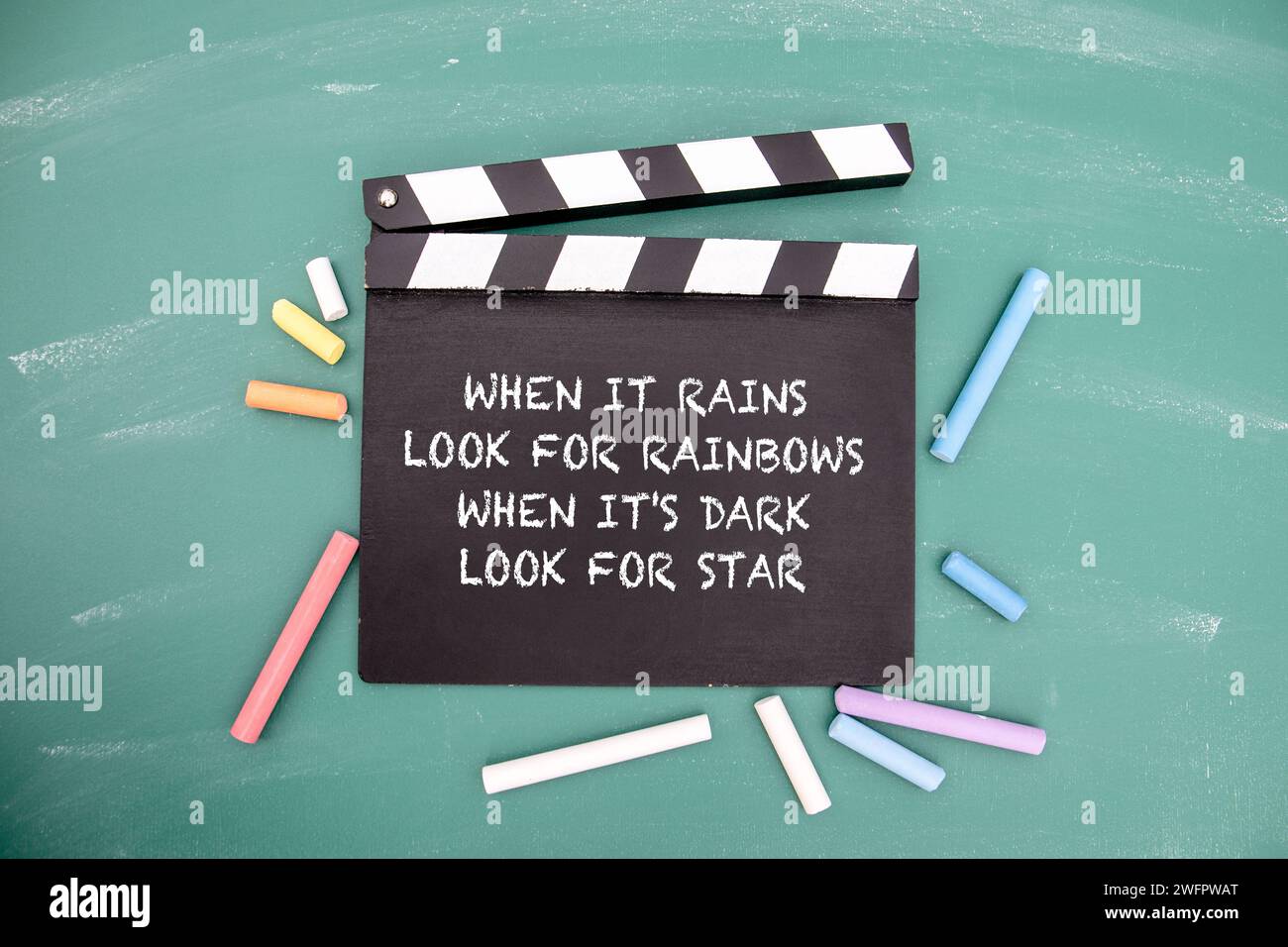 When it rains look for rainbows when it's dark look for star. Movie ...
