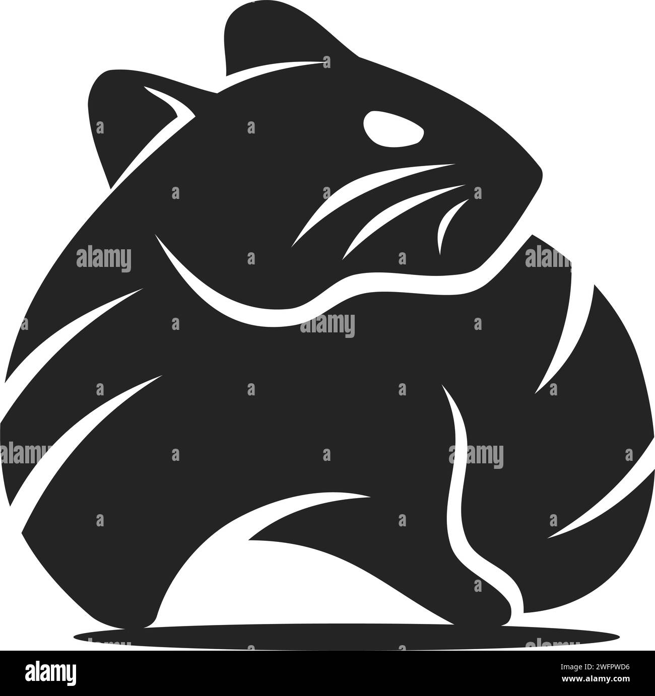 Hamster Logo template Isolated. Brand Identity. Icon Abstract Vector ...