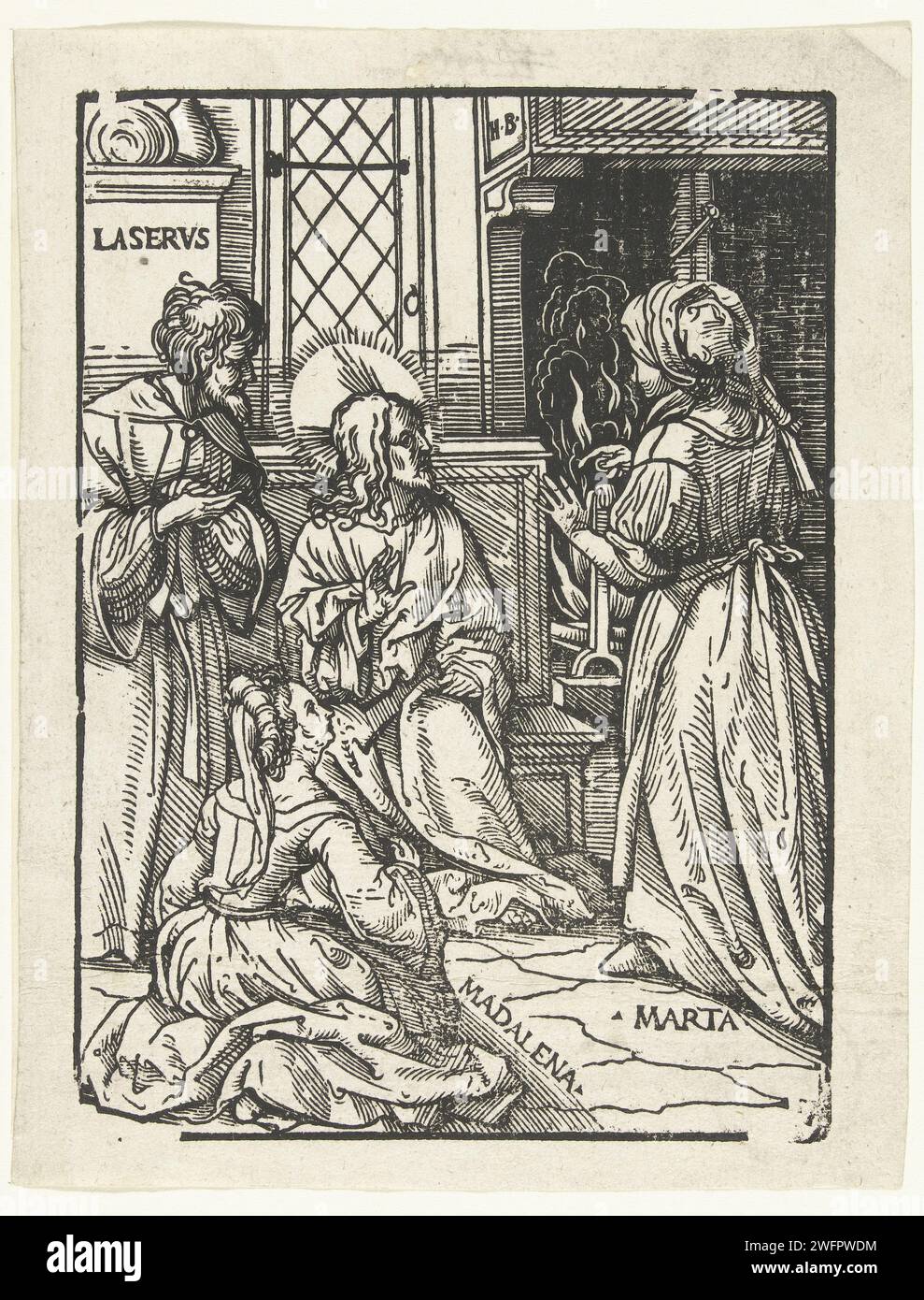 Christ in the house of Marta and Maria Magdalena and Lazarus, Hans ...