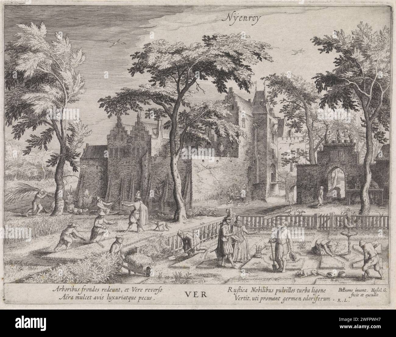 Spring: View of Castle Nijenrode, Hessel Gerritsz, After David ...