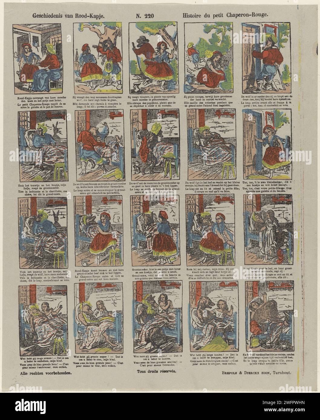 History of Red-Capi / Histoire du Petit Chaperon-Rouge, 1833-1911 print ...