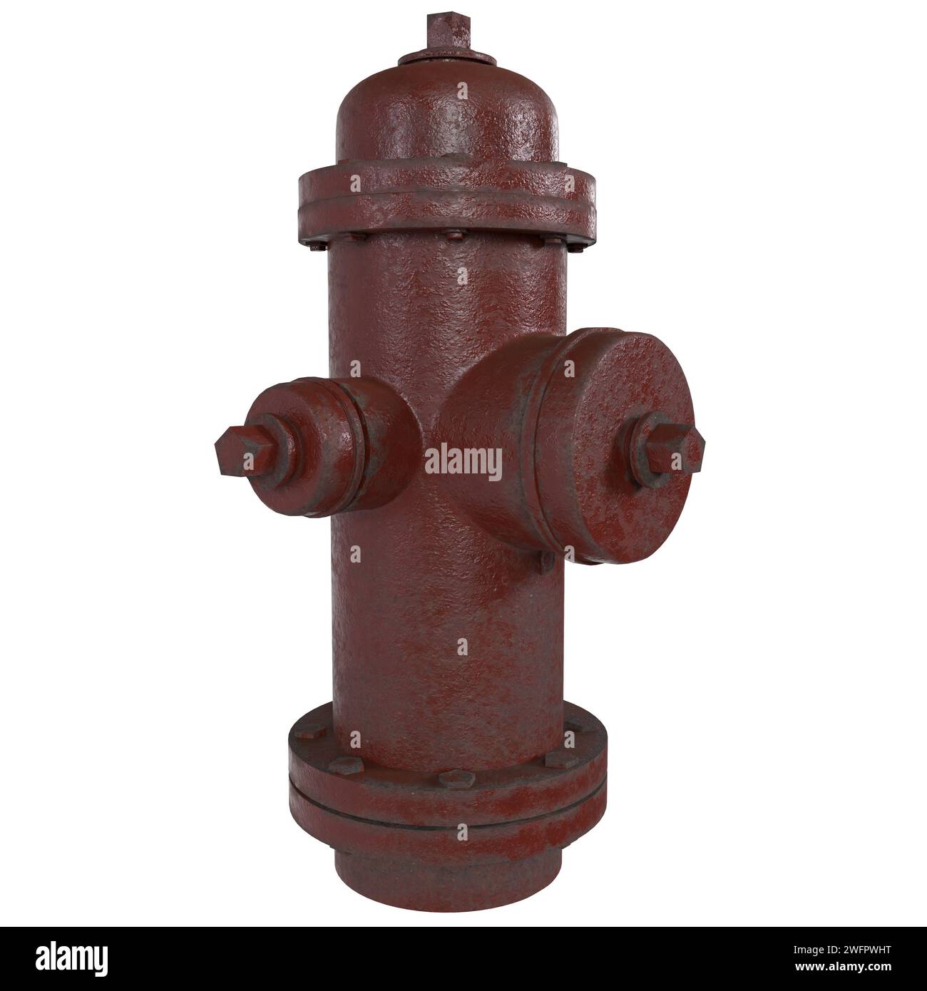 Fire Hydrant isolated on white background. High quality 3d illustration ...