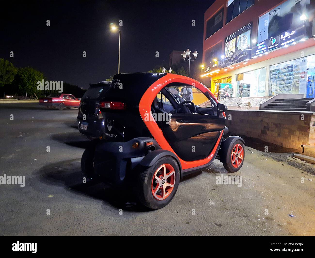 Cairo, Egypt, October 12 2023: The Renault Twizy, a two-seat electric ...