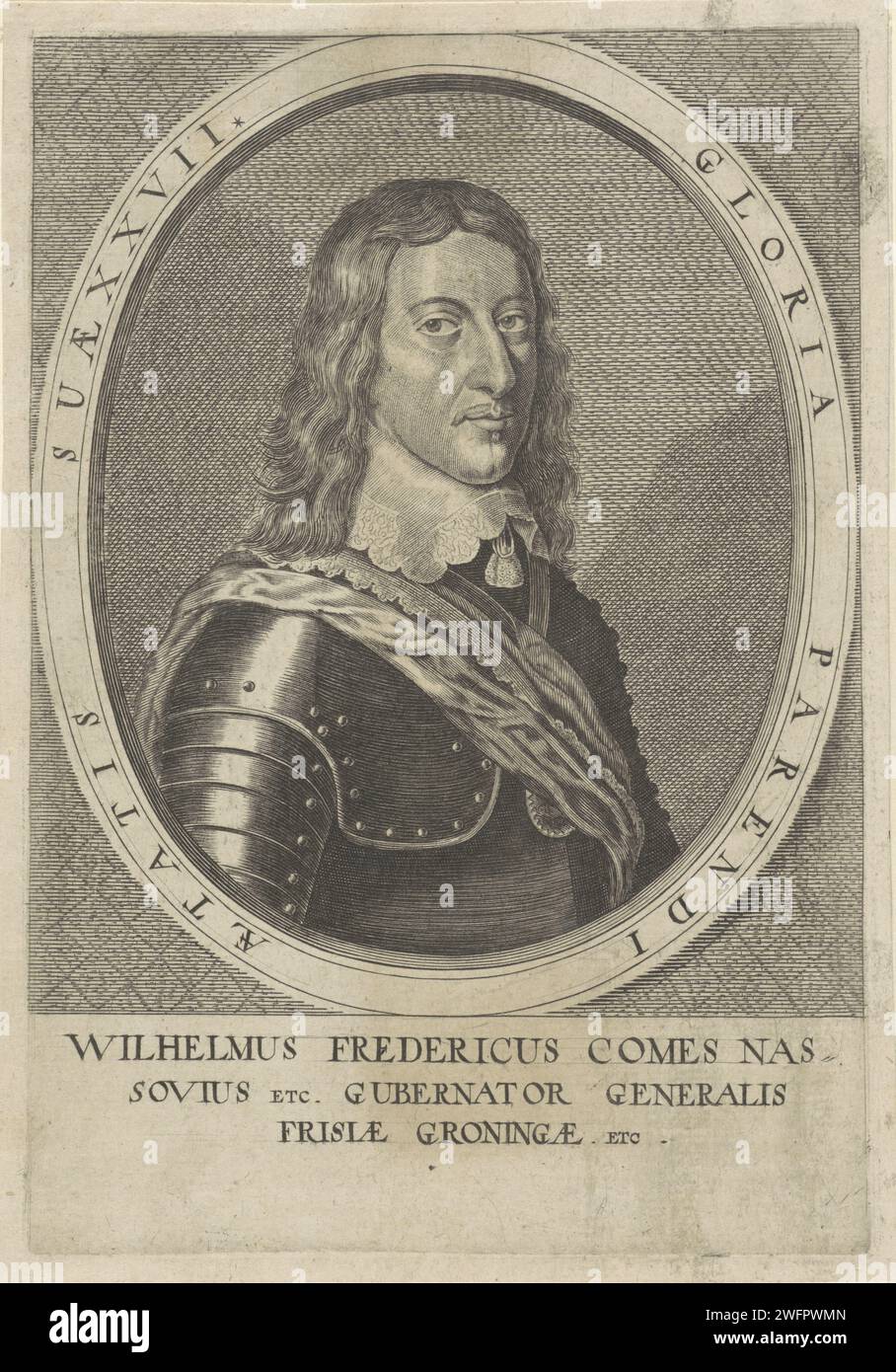 Portrait of Willem Frederik, count of Nassau -Dietz, Crispijn van den ...