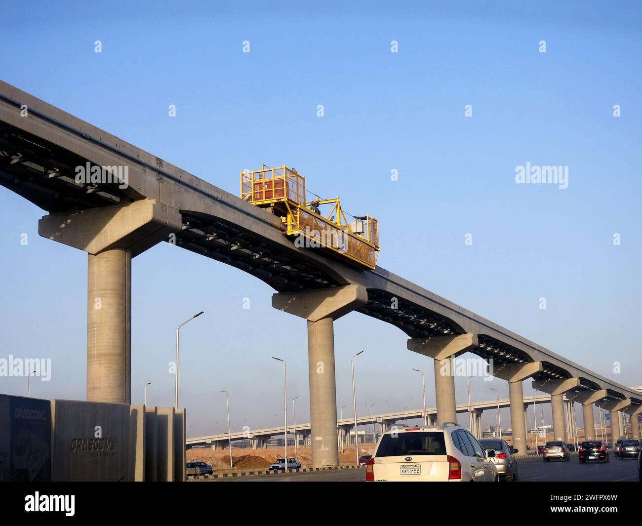 Cairo, Egypt, August 30 2023: Construction site of Cairo Egyptian ...