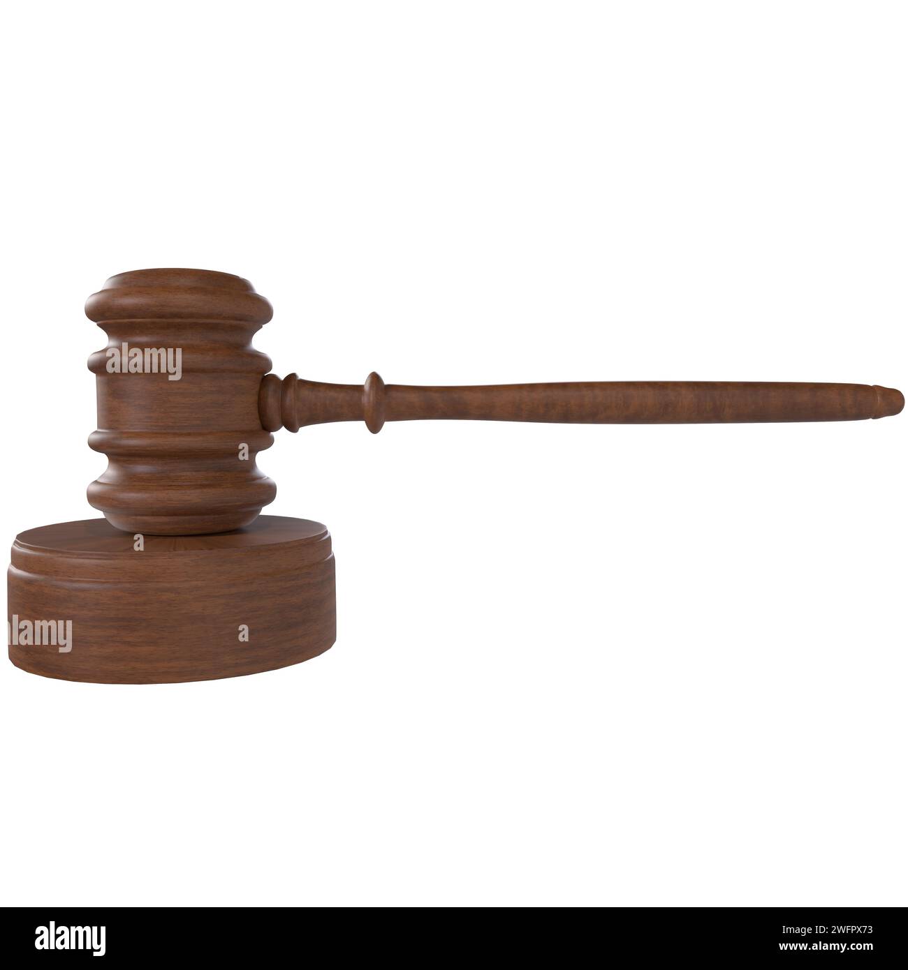 Gavel isolated on white background. High quality 3d illustration Stock ...