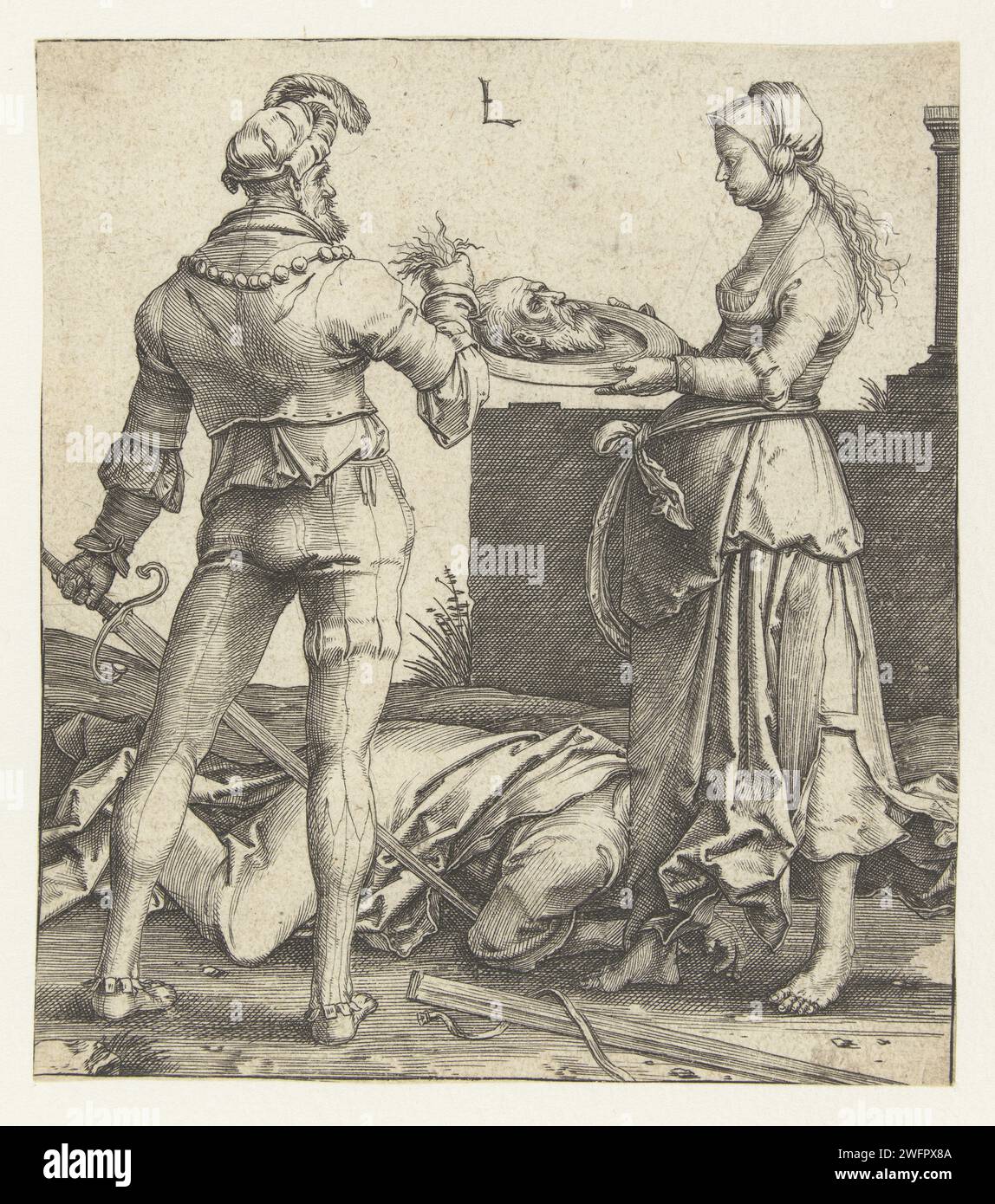 The beheading of John de Baptist, Lucas van Leyden, 1511 - 1515 print ...