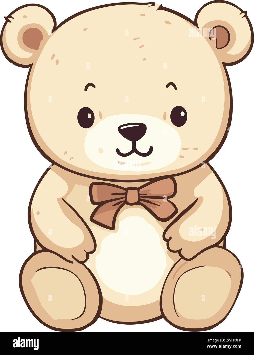 Classic Teddy Bear Cartoon Stock Vector Image & Art - Alamy