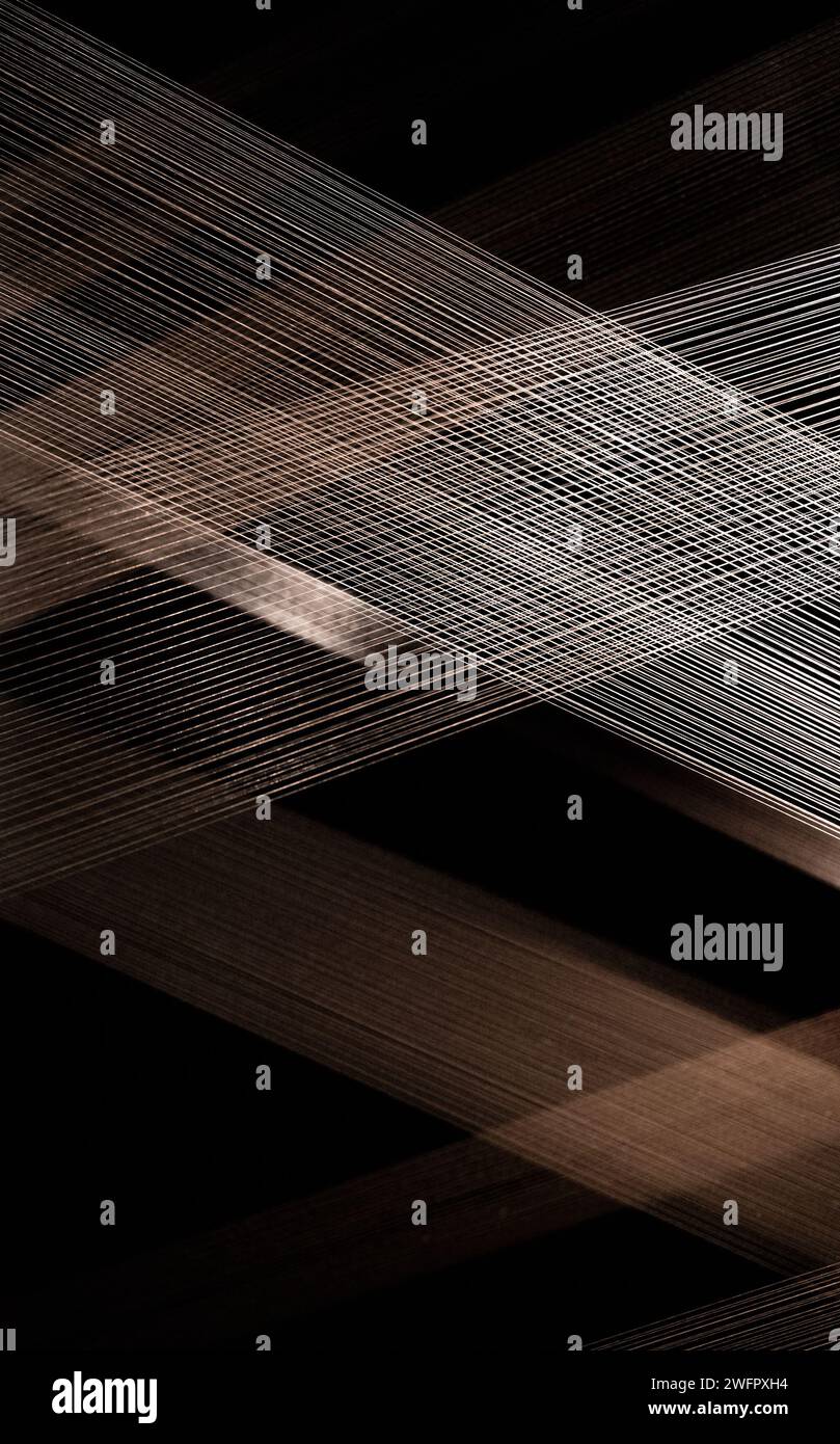 Textured pattern of interwoven lines hi-res stock photography and ...