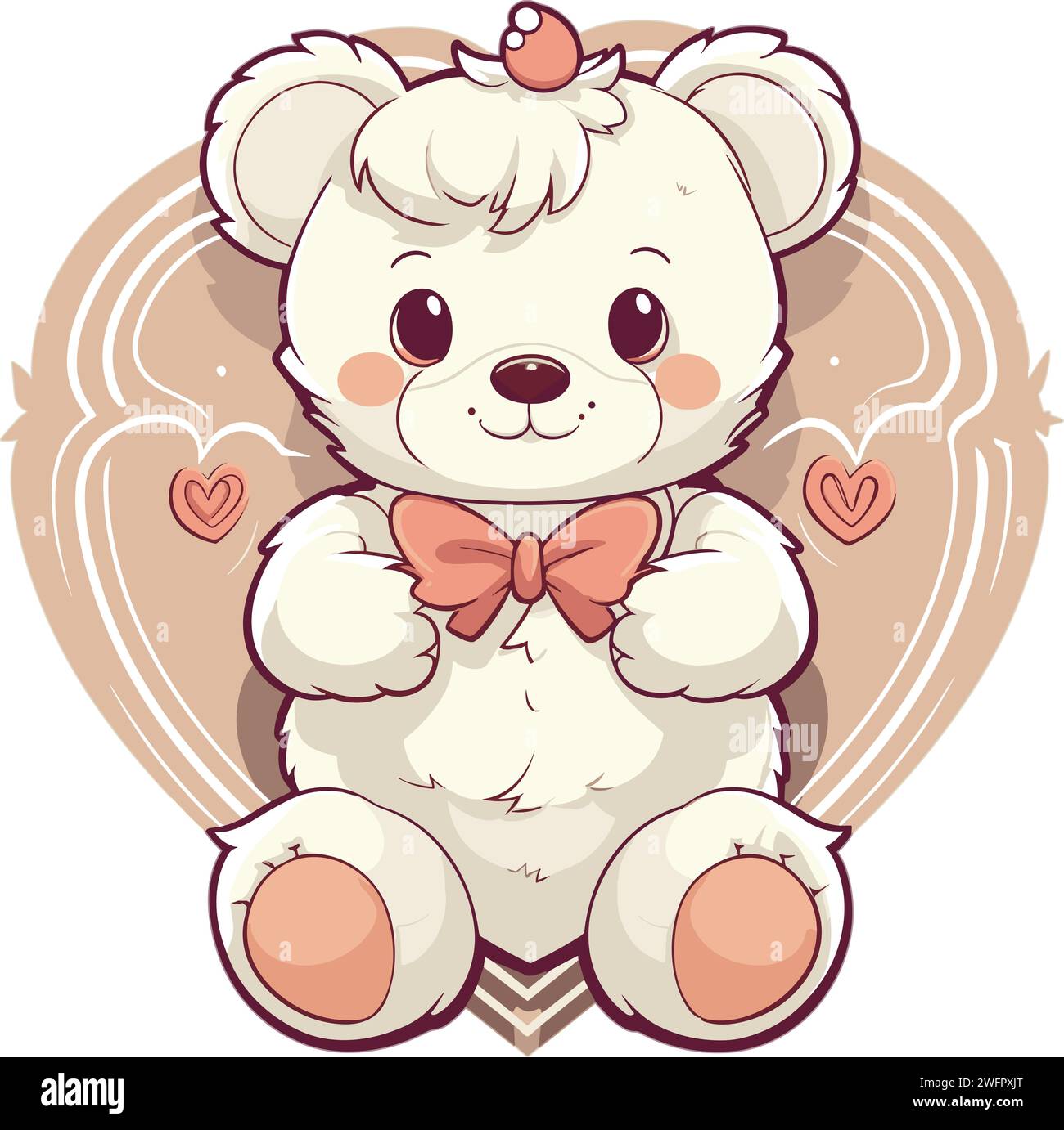 Cream bow tie Stock Vector Images - Alamy