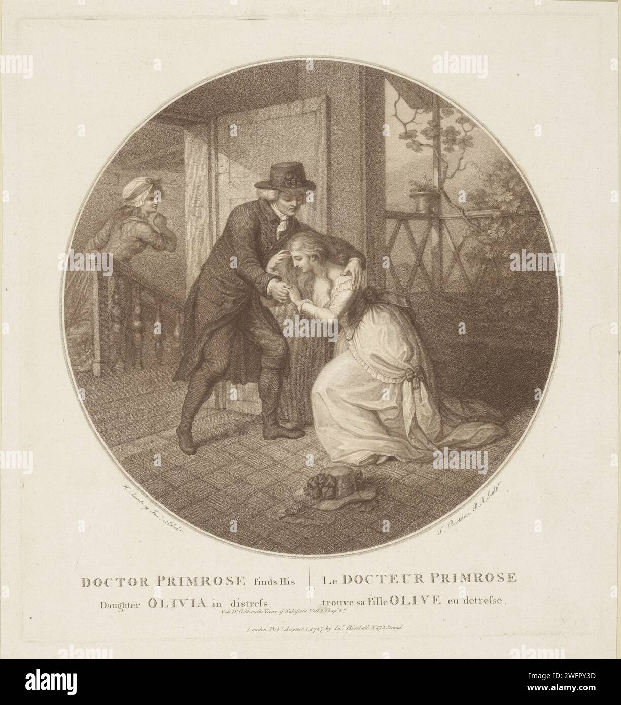 Doctor Primrose finds his daughter, Francesco Bartolozzi, after Johann ...