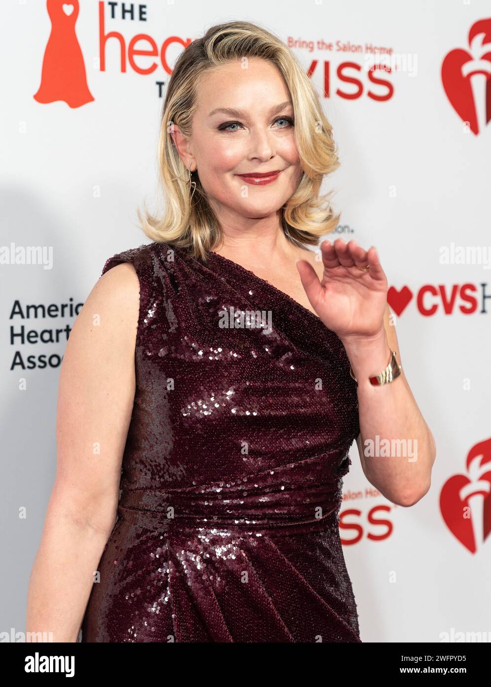 New York, USA. 31st Jan, 2024. Elizabeth Rohm wearing dress by Halston ...