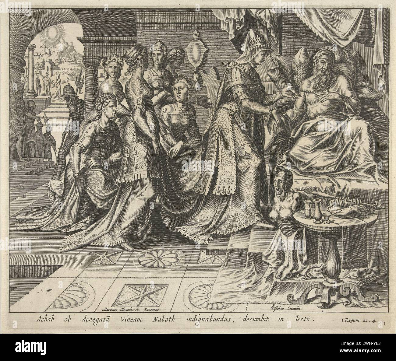 Izebel promises King Ahab Nabots Wijngaard to obtain, 1600 - 1652 print ...