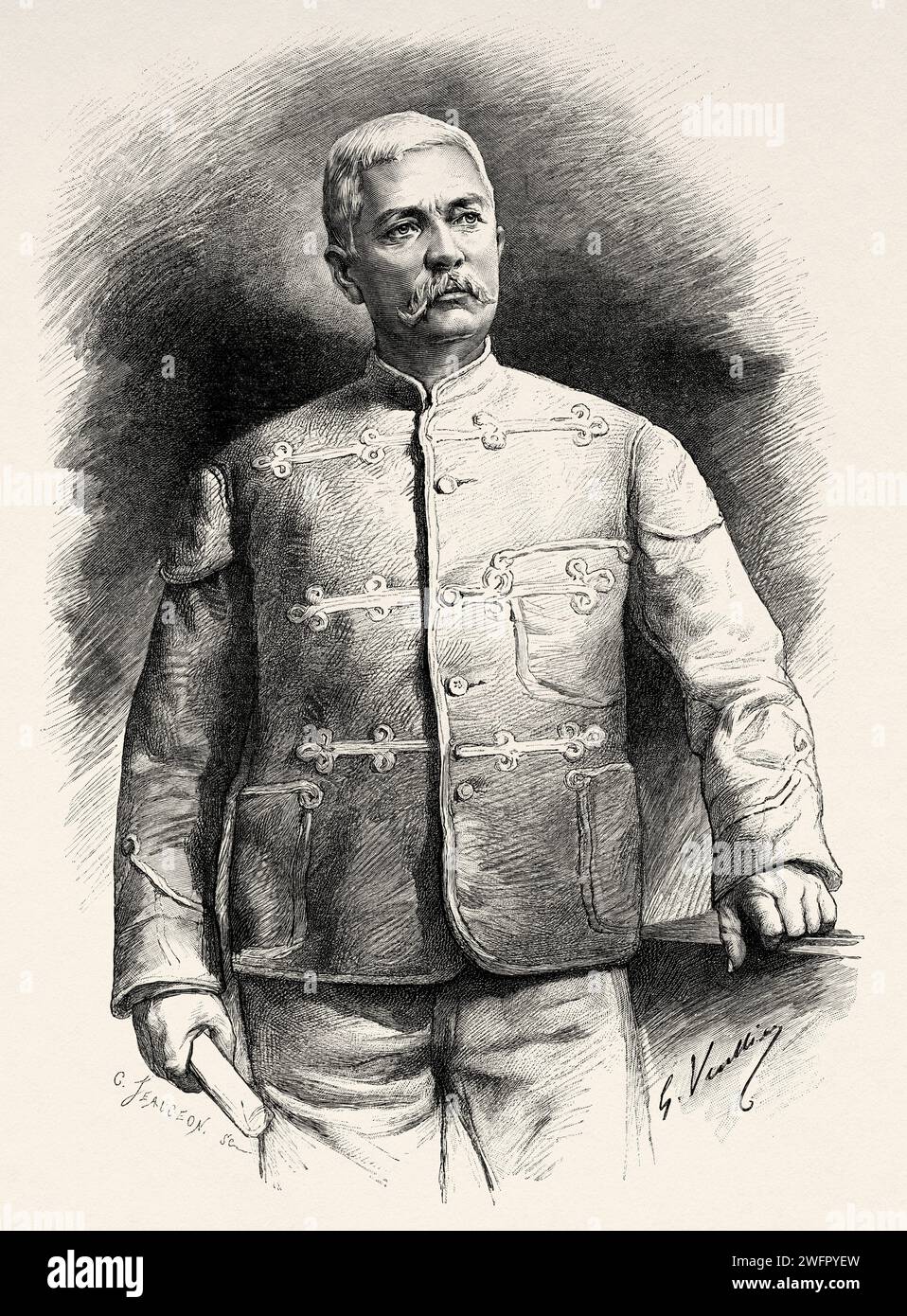 Portrait of Sir Henry Morton Stanley (1841-1904) British explorer and ...