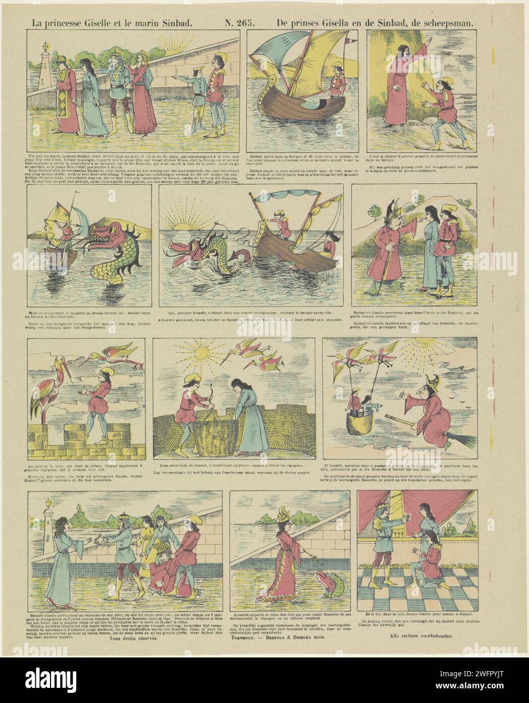 Princess Giselle and Sinbad / Prinse Gisella in Sinbad, Scheepsman ...