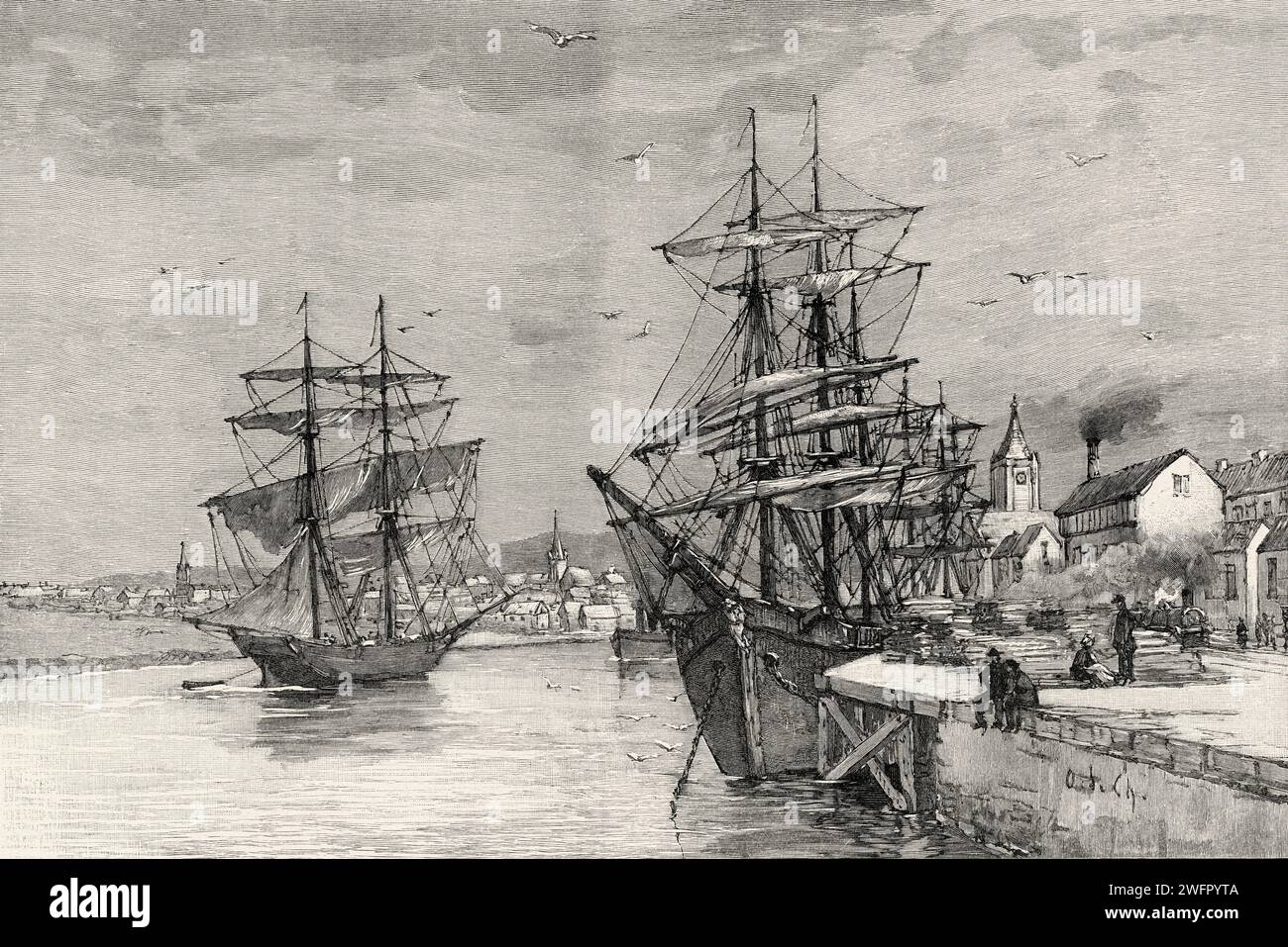 Londonderry Port. Republic of Ireland. Three Months In Ireland By Miss ...
