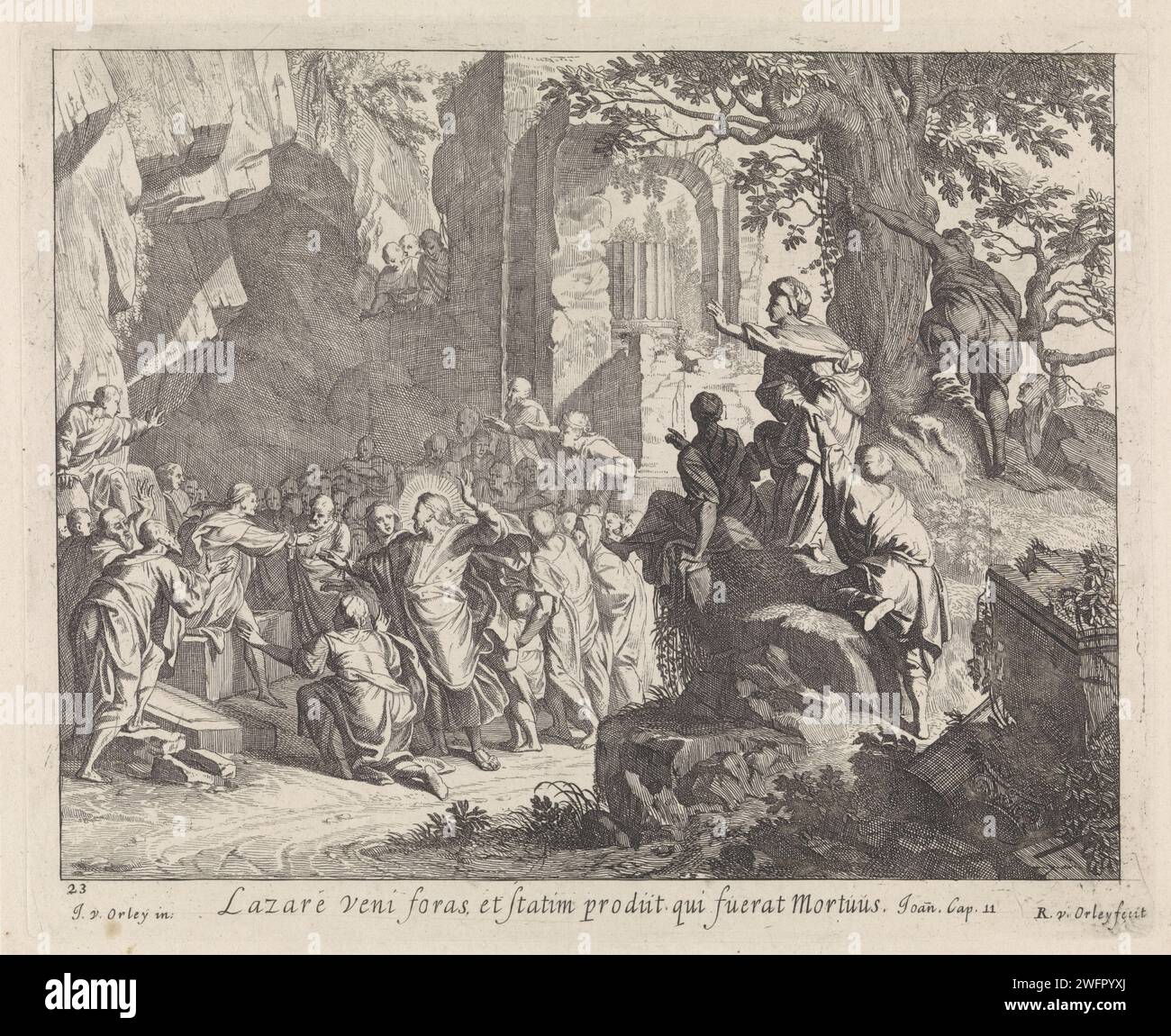 Genuing of Lazarus, Richard van Orley (II), After Jan van Orley, c ...
