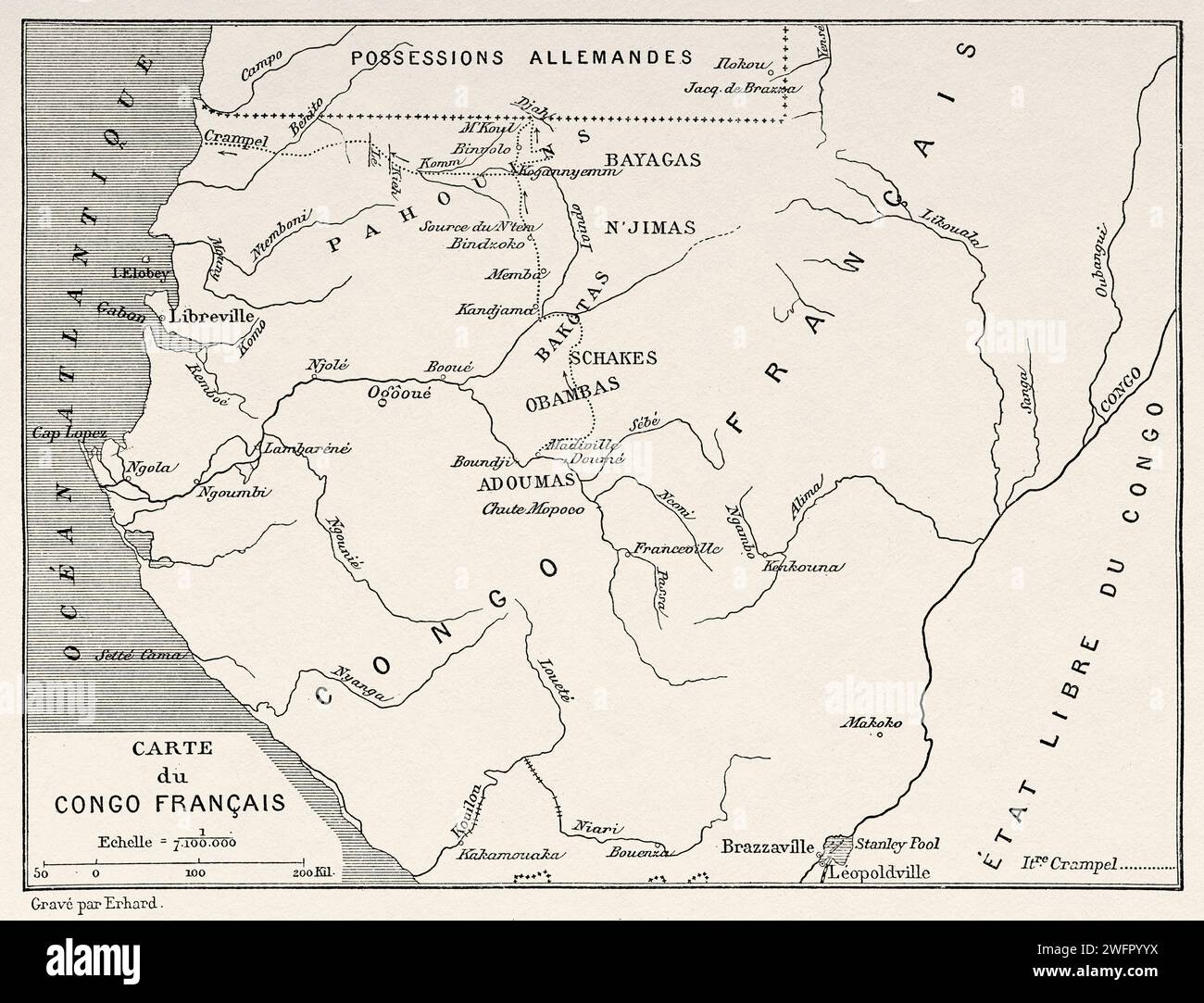 Archival congo map hi-res stock photography and images - Alamy