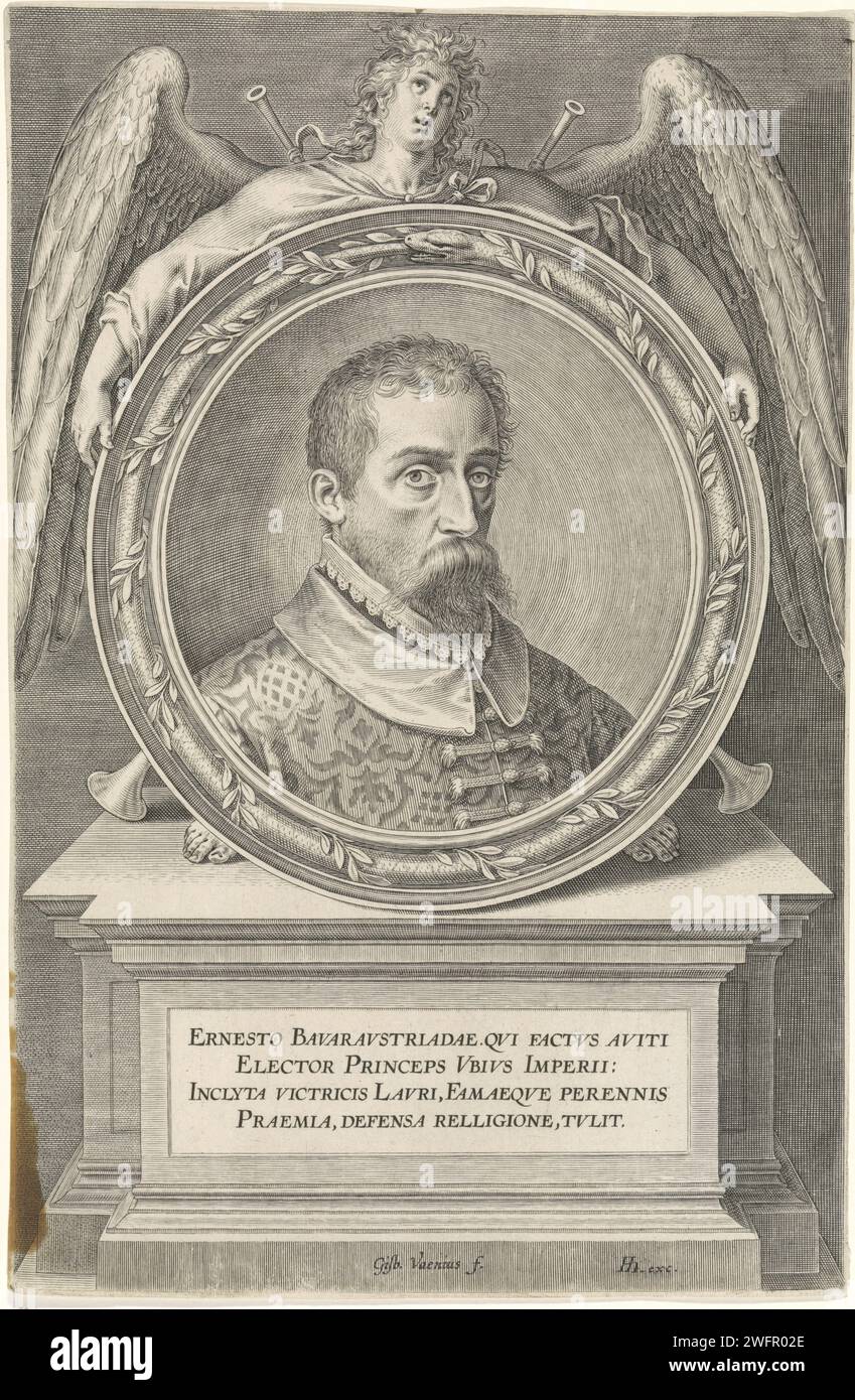 Portrait of Ernst van Bavaria, Prince -Bishop van Luik, Gijsbert van ...