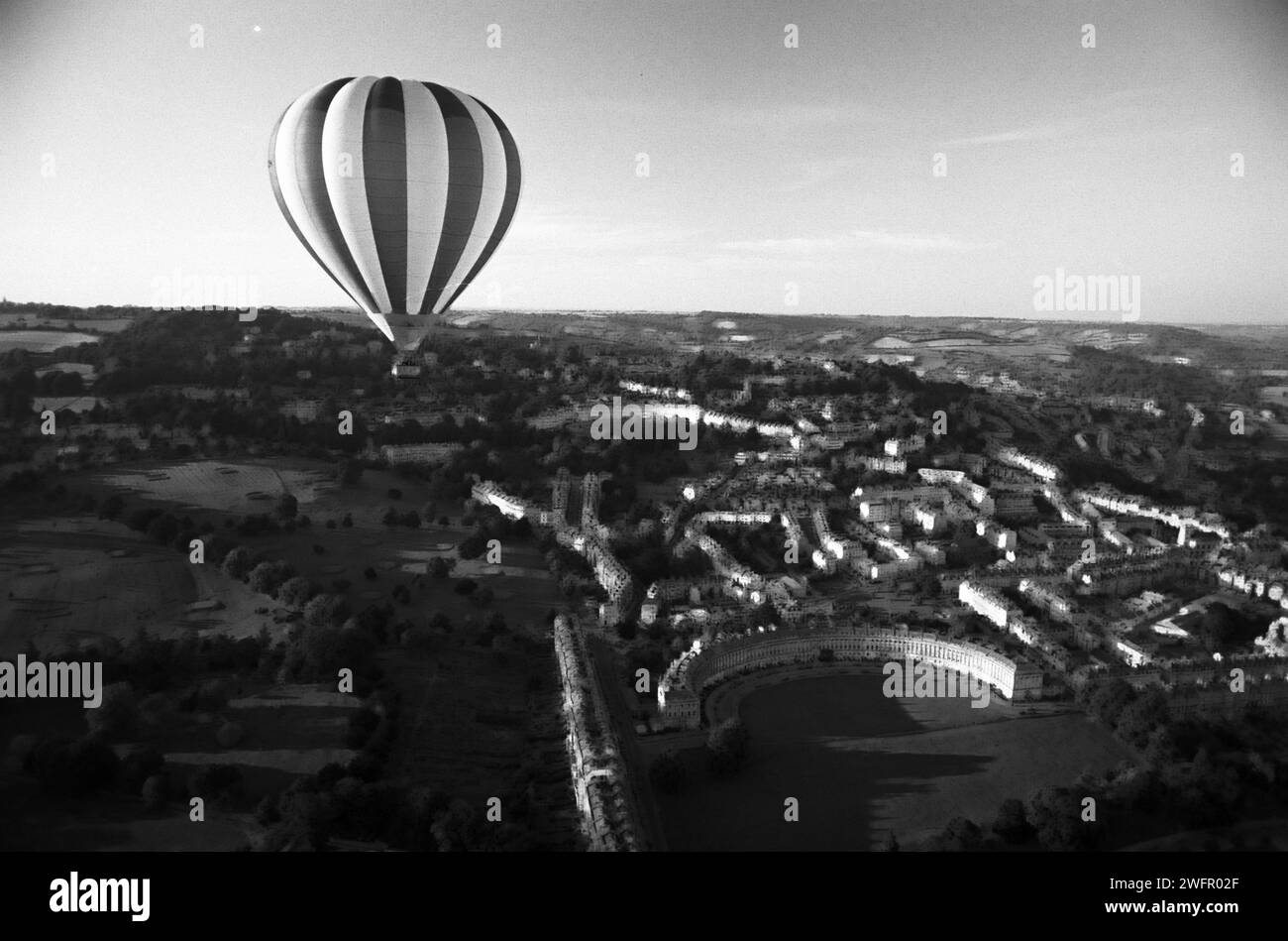 Hot air balloon over bath hi-res stock photography and images - Alamy