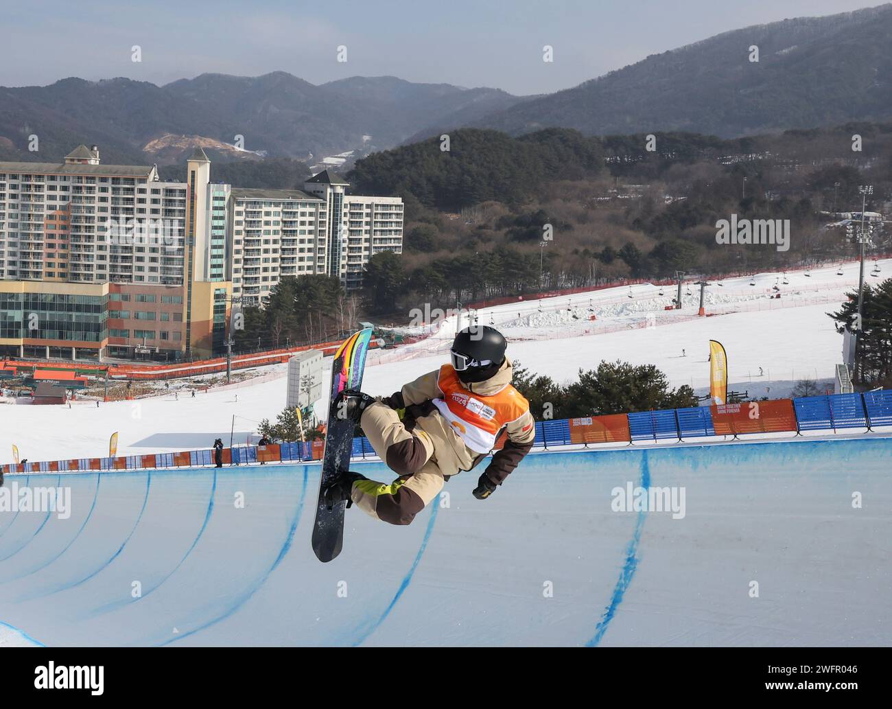 Hoengseong, South Korea. 1st Feb, 2024. Ai Yanyi of China competes ...