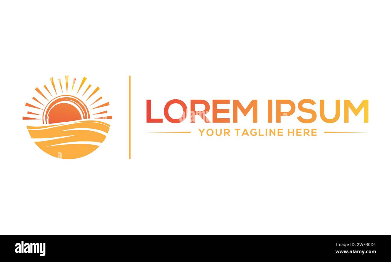 Sun Logo Design. Creative Sun Logo Design Stock Vector Image & Art - Alamy
