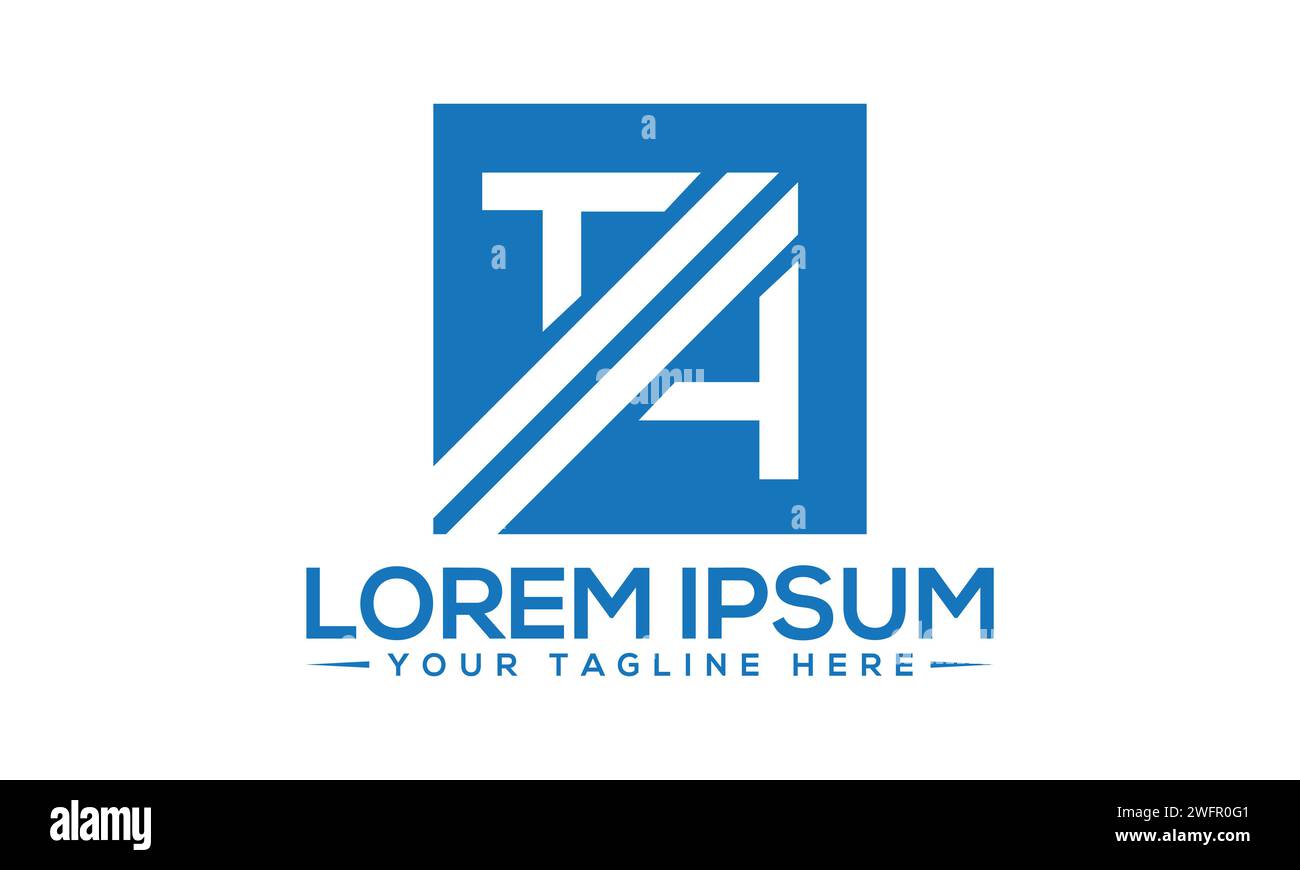 TA Letter Logo Design Stock Vector Image & Art - Alamy