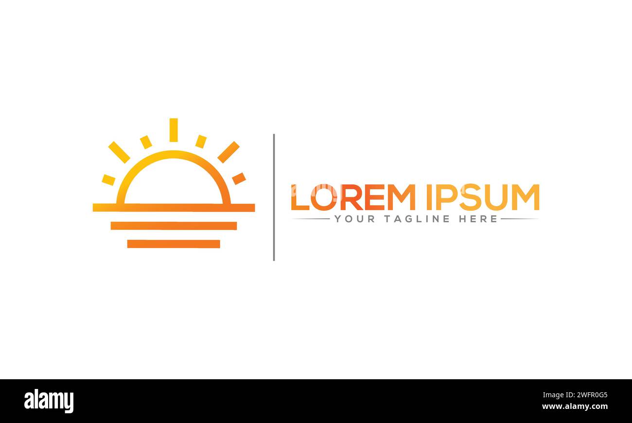 Sun Logo Design. Creative Sun Logo Design Stock Vector Image & Art - Alamy