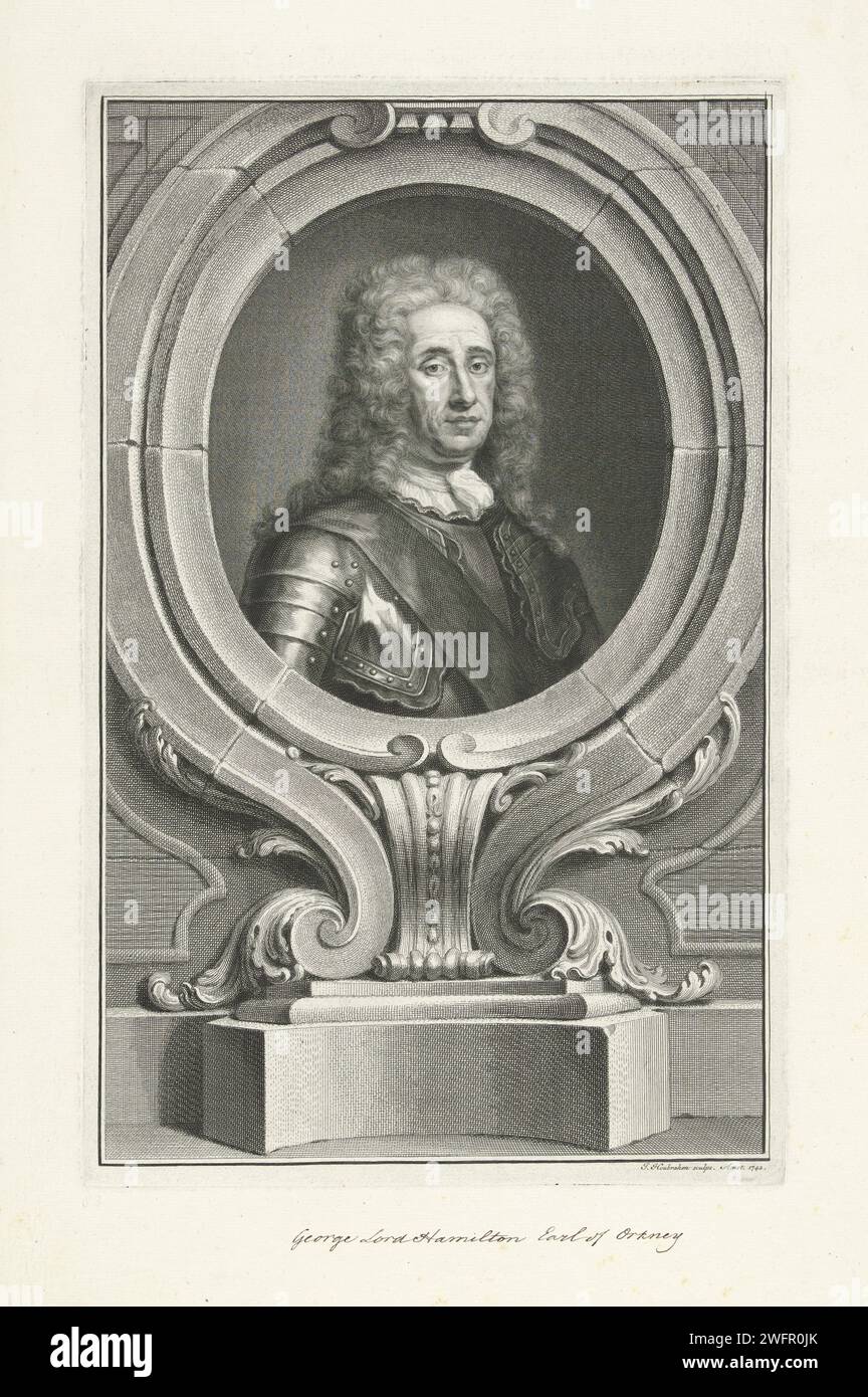 Portrait of George Douglas-Hamilton, Jacob Houbraken, After Martin ...