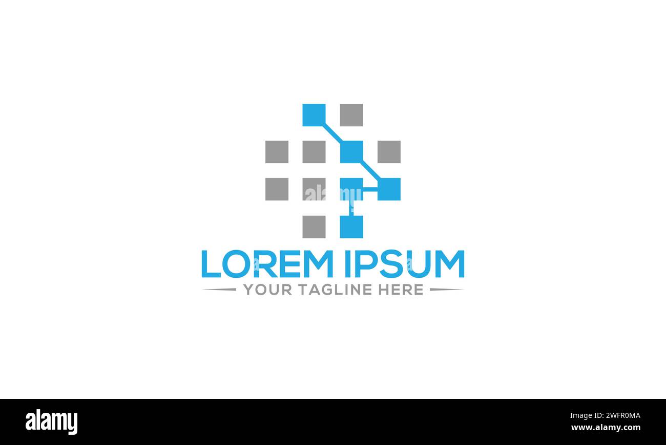 Tech Logo Design. Unique and Professional Tech Logo Design Stock Vector ...