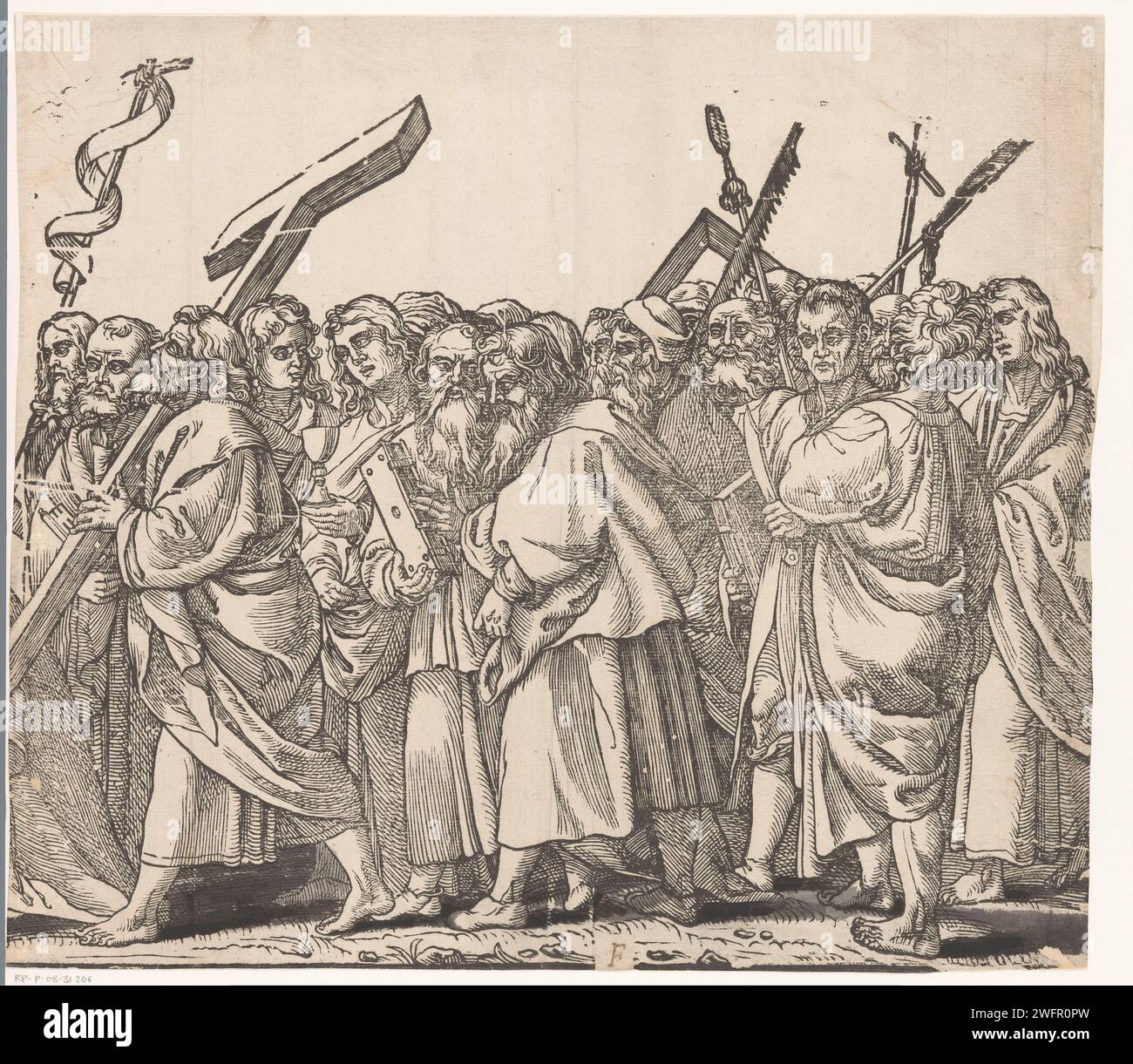 Triumph of Christ, Andrea Andreani, After Titian, c. 1568 - 1629 print ...