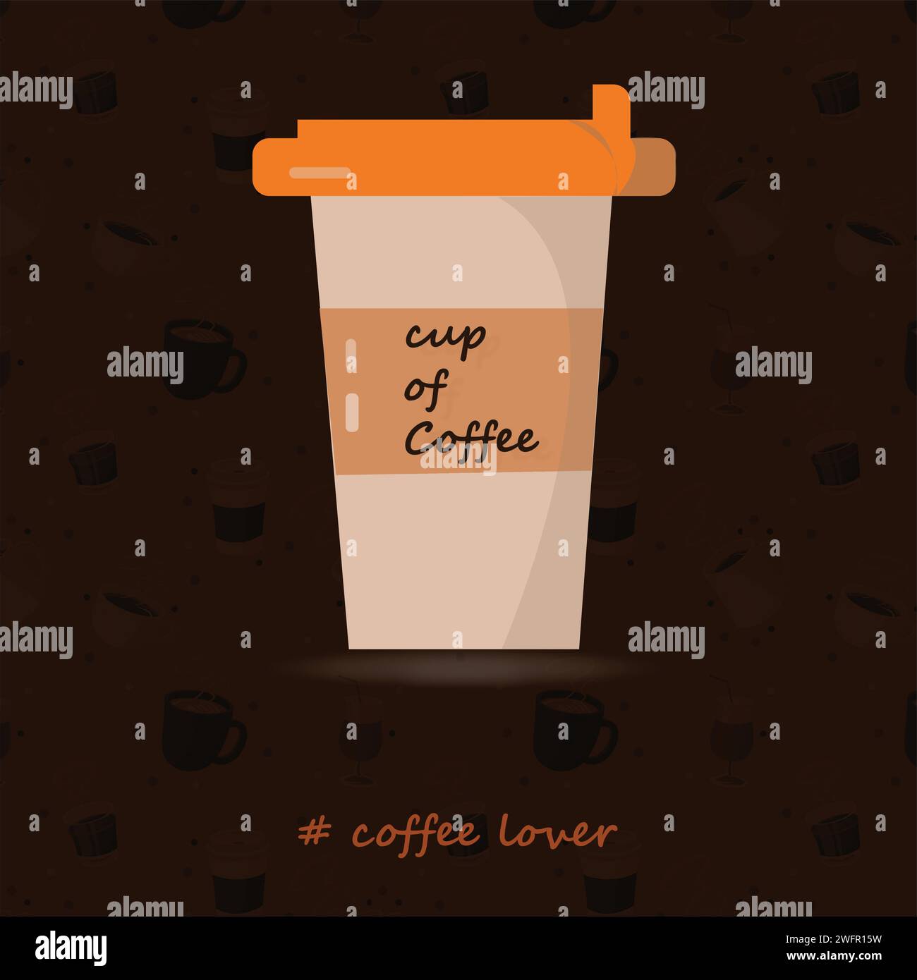 Cardboard coffee cup Stock Vector Images - Alamy