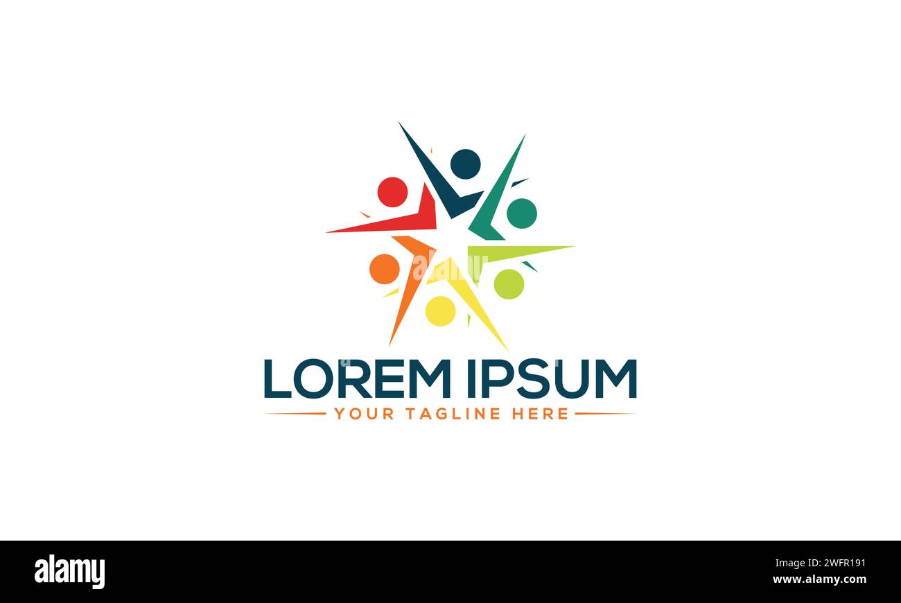 Together Logo Design. Unique Together Logo Design Stock Vector Image ...