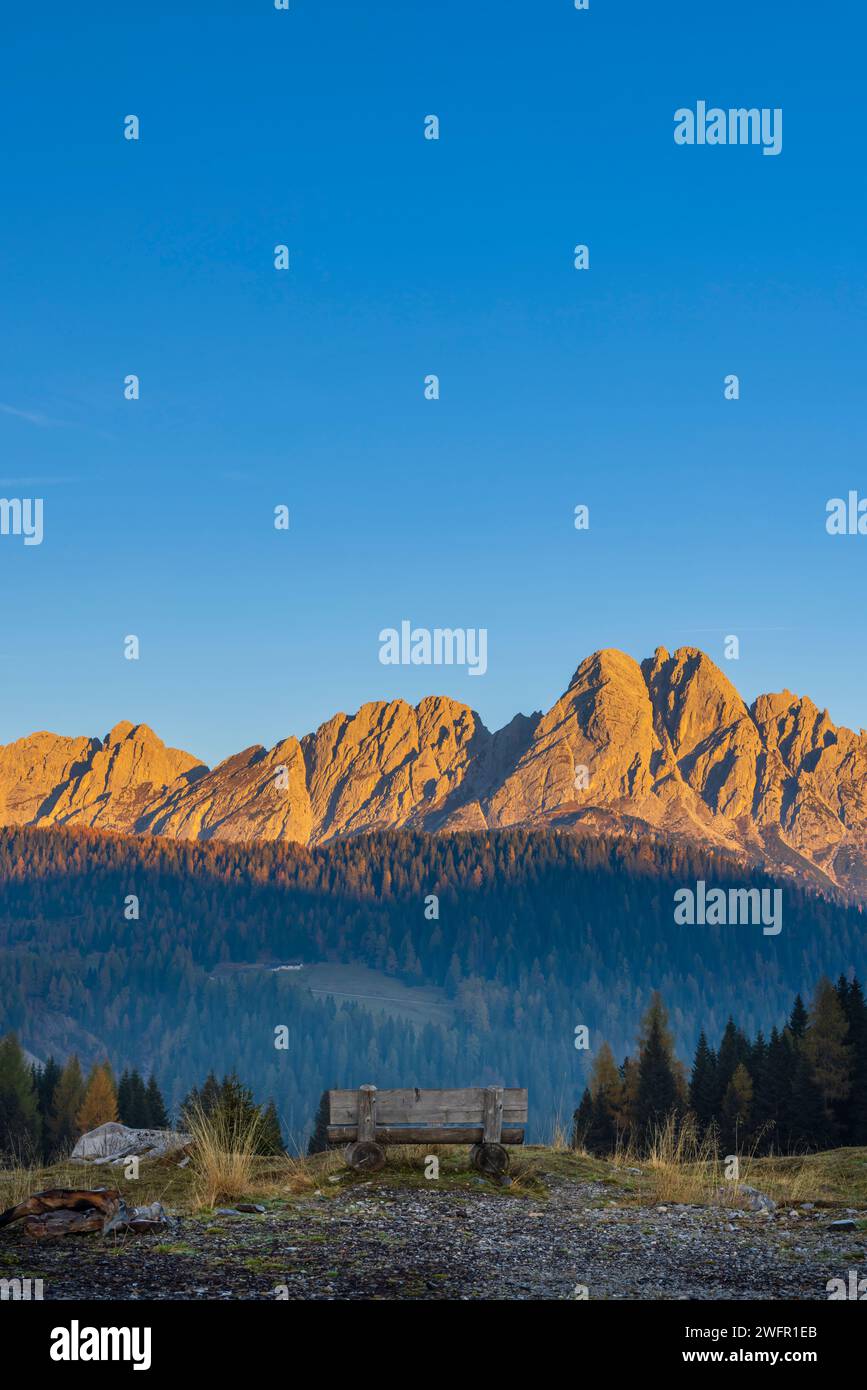 Landscape near Sella di Razzo and Sella di Rioda pass, Carnic Alps ...