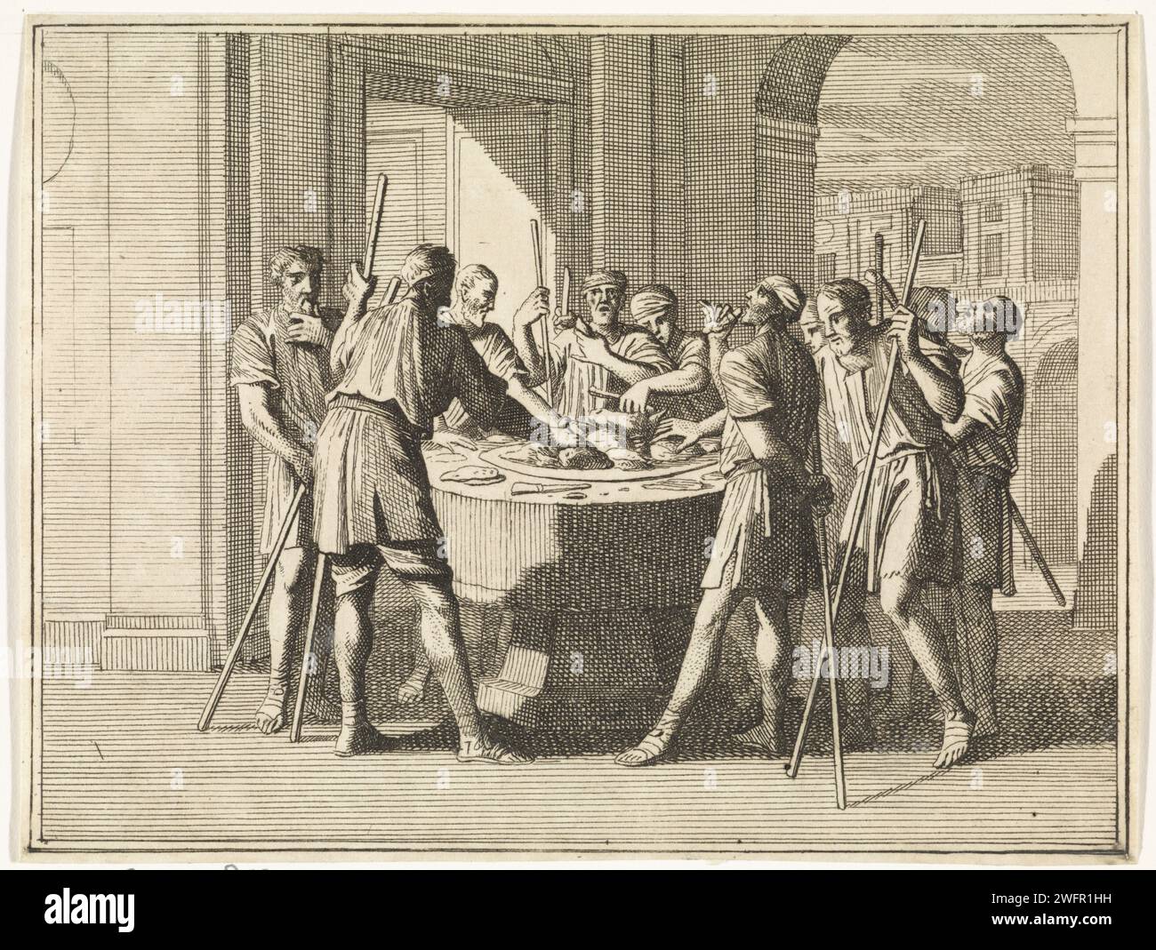 Passover celebration in Egypt, Caspar Luyken, 1712 print Amsterdam ...