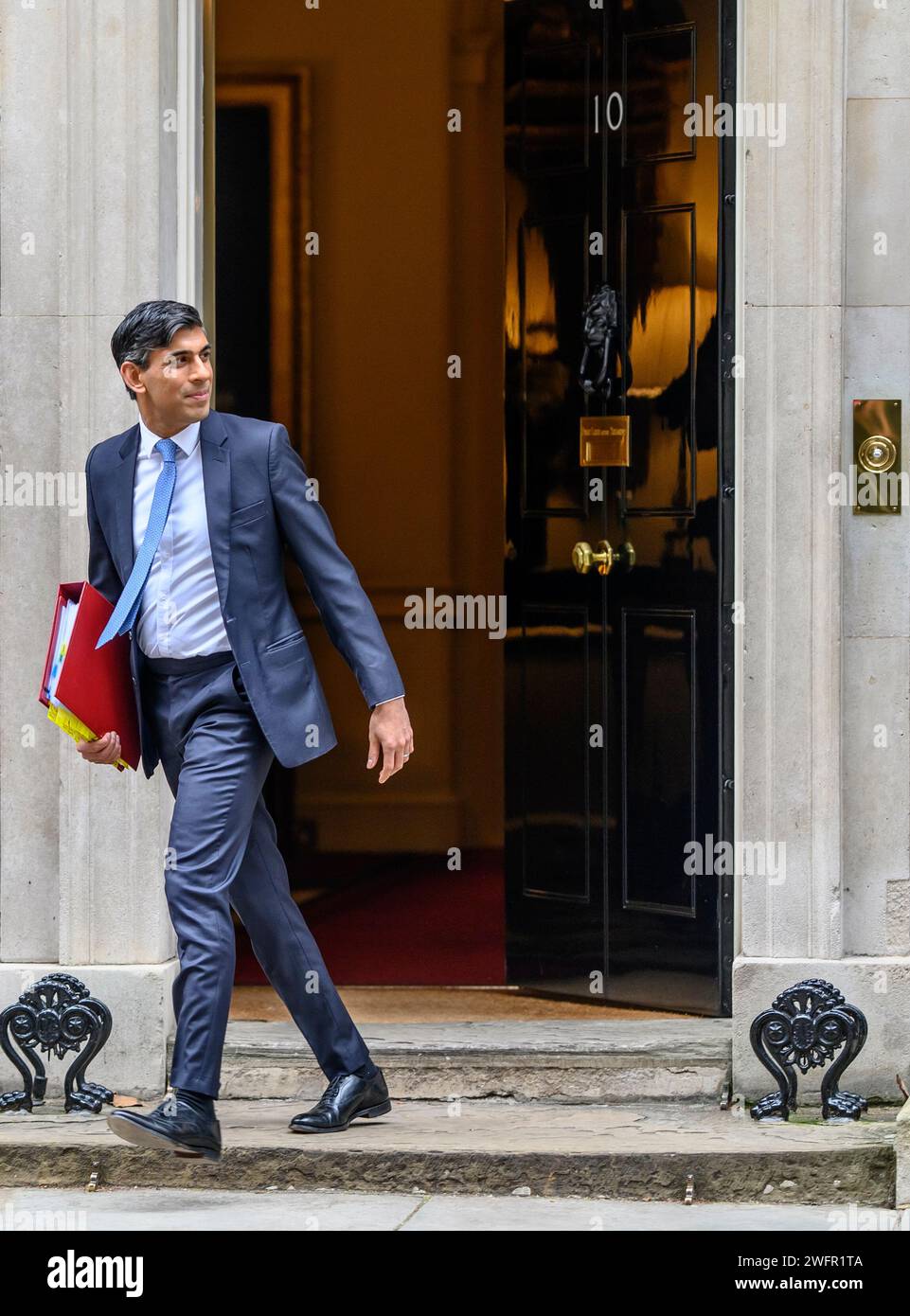 Rishi Sunak MP - British Prime Minister - leaving 10 Downing Street for ...
