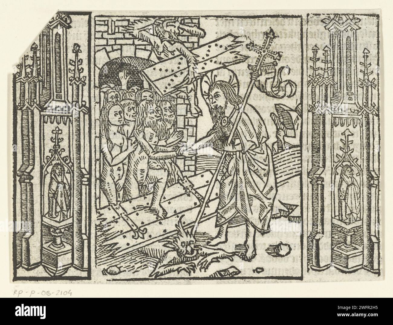 The Hellevaart of Christ, Master of Delft (attributed to), 1503 print ...