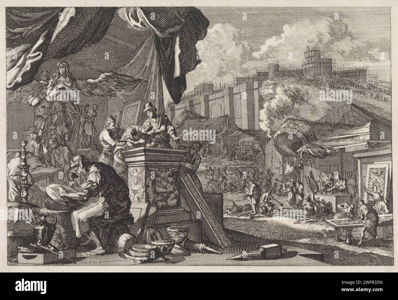 Construction of the temple of solomon hi-res stock photography and ...