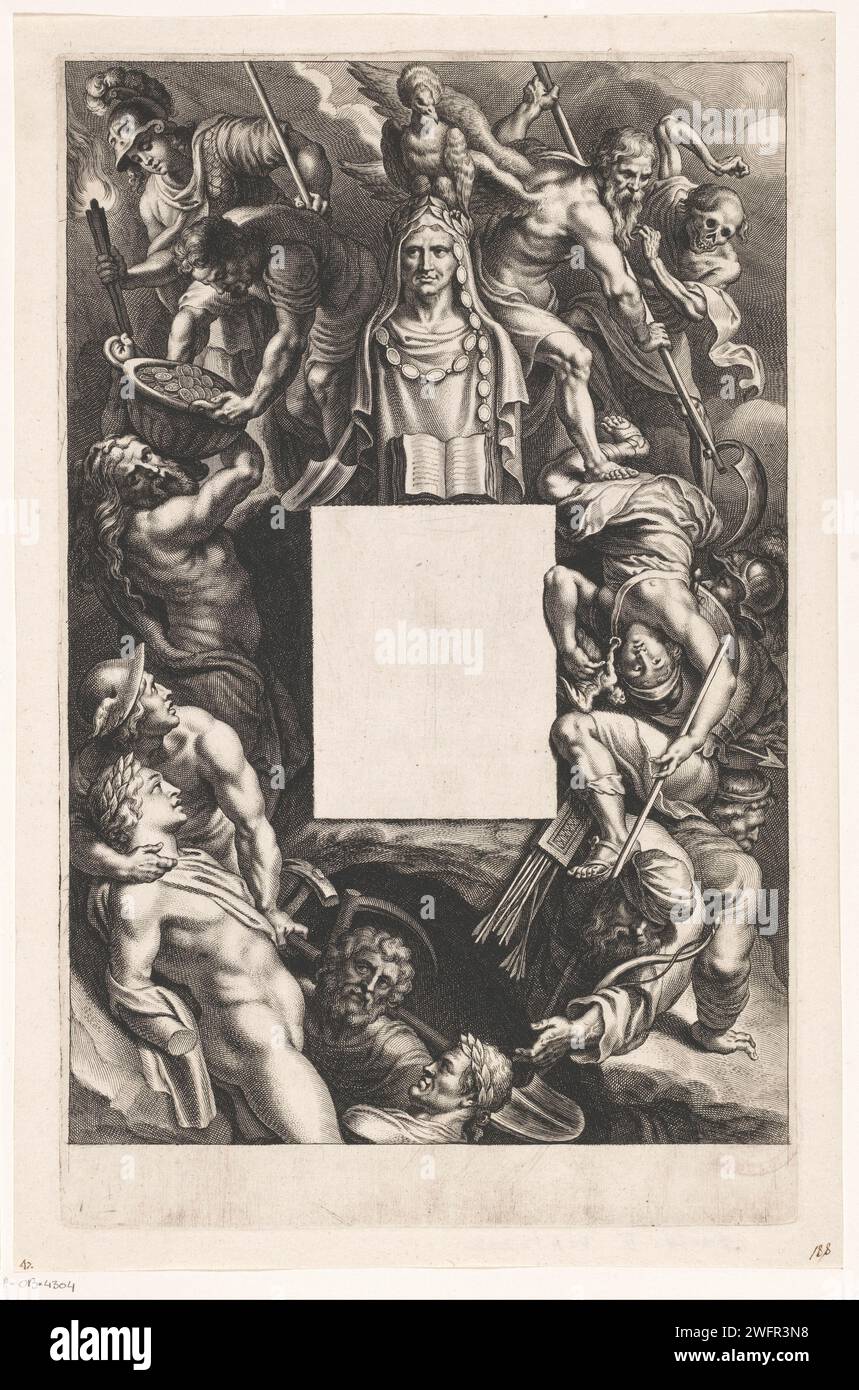 Salvation of the ancient art treasures by the gods, Cornelis Galle (I ...