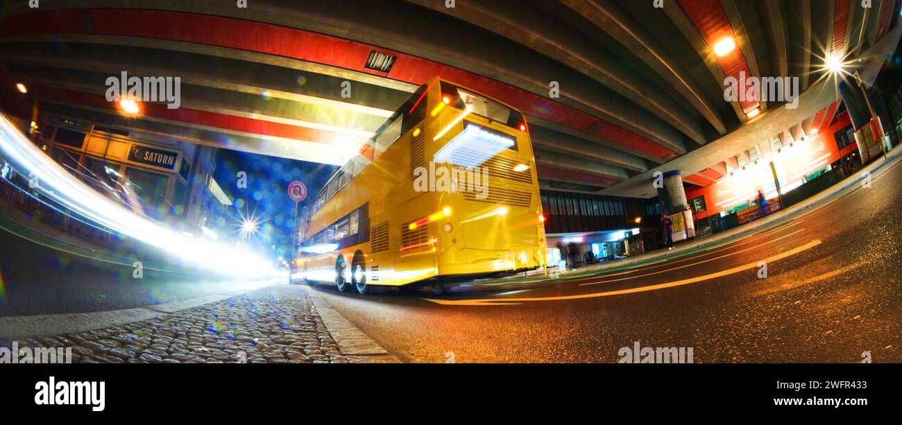 Steglitz GER, Deutschland, 20240131, Berlin ,Strassenansicht bei Nacht ...