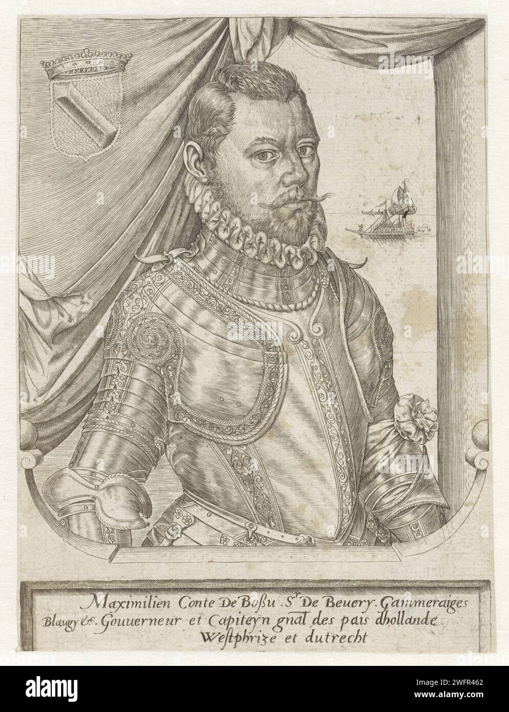 Portrait of Maximilian de Hennin, Count of Bossu, Paulus van Wtewael ...