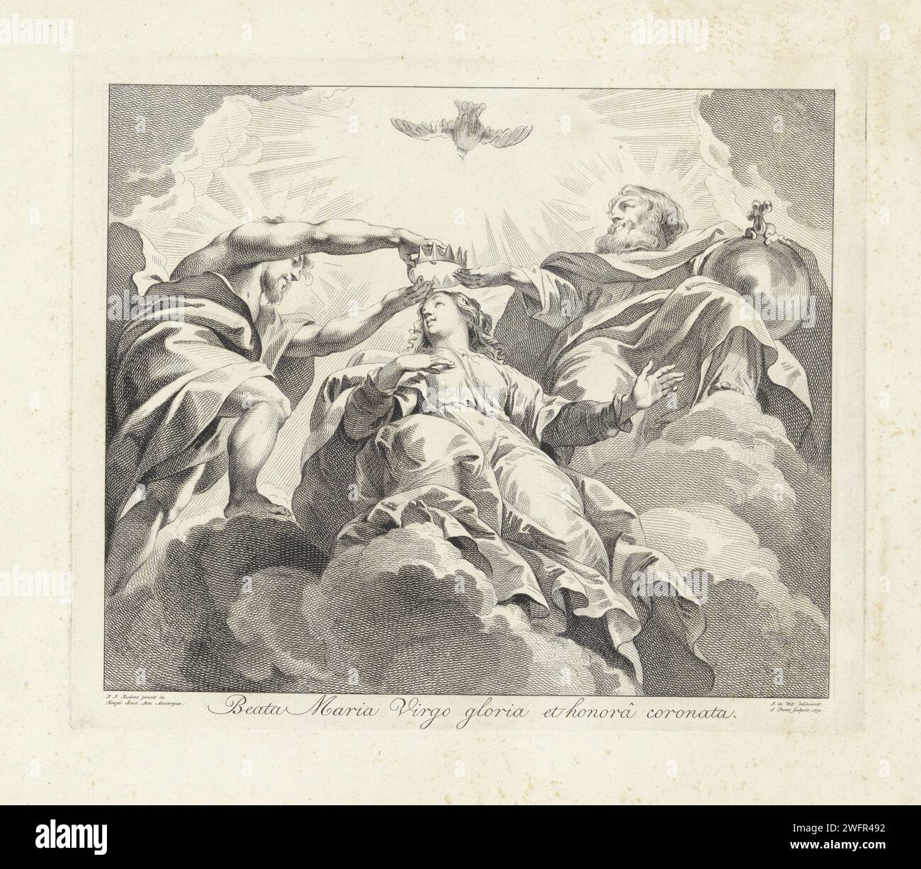 CREAT OF MARIA, Jan Punt, After Jacob de Wit, after Peter Paul Rubens ...