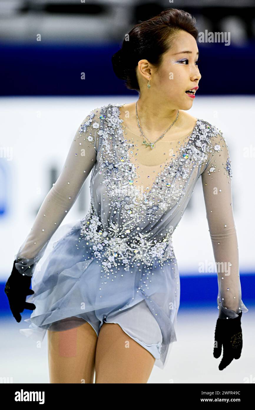Mai MIHARA (JPN), during Women Short Program, at the ISU Four ...