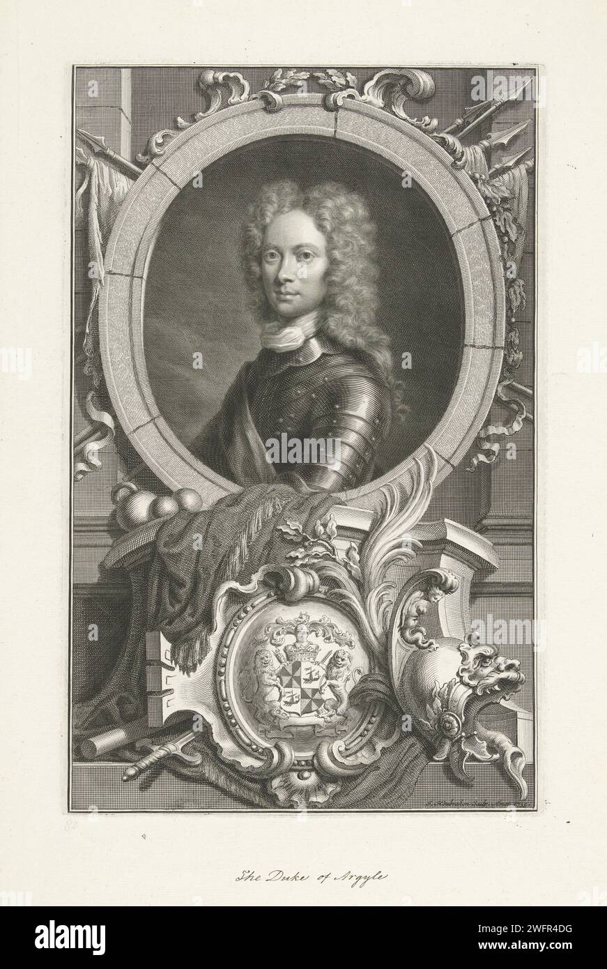 Portrait of John Campbell, Jacob Houbraken, After William Aikman, 1735 ...