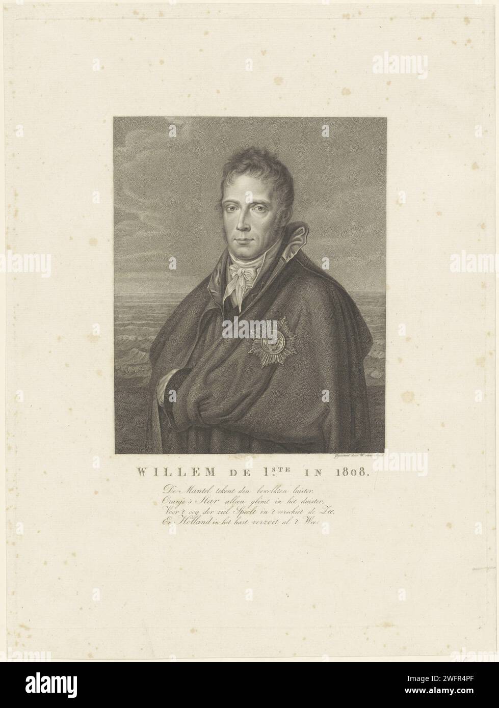 Portrait of William I Frederik, King of the Netherlands, Willem van ...