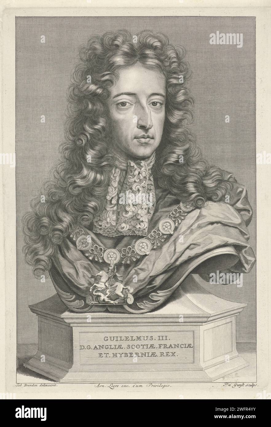 Portrait of William III, Prince of Oranje -Nassau, King of England ...