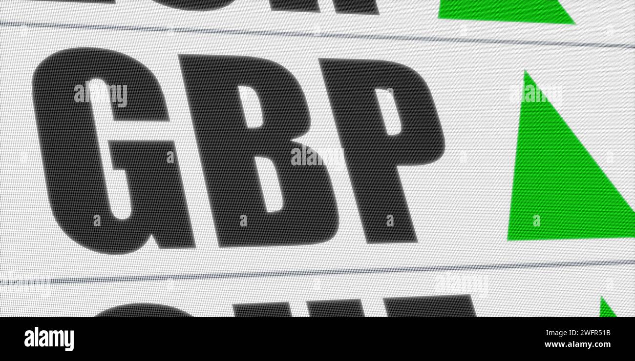 British pound currency sign. British pound currency symbol and green ...